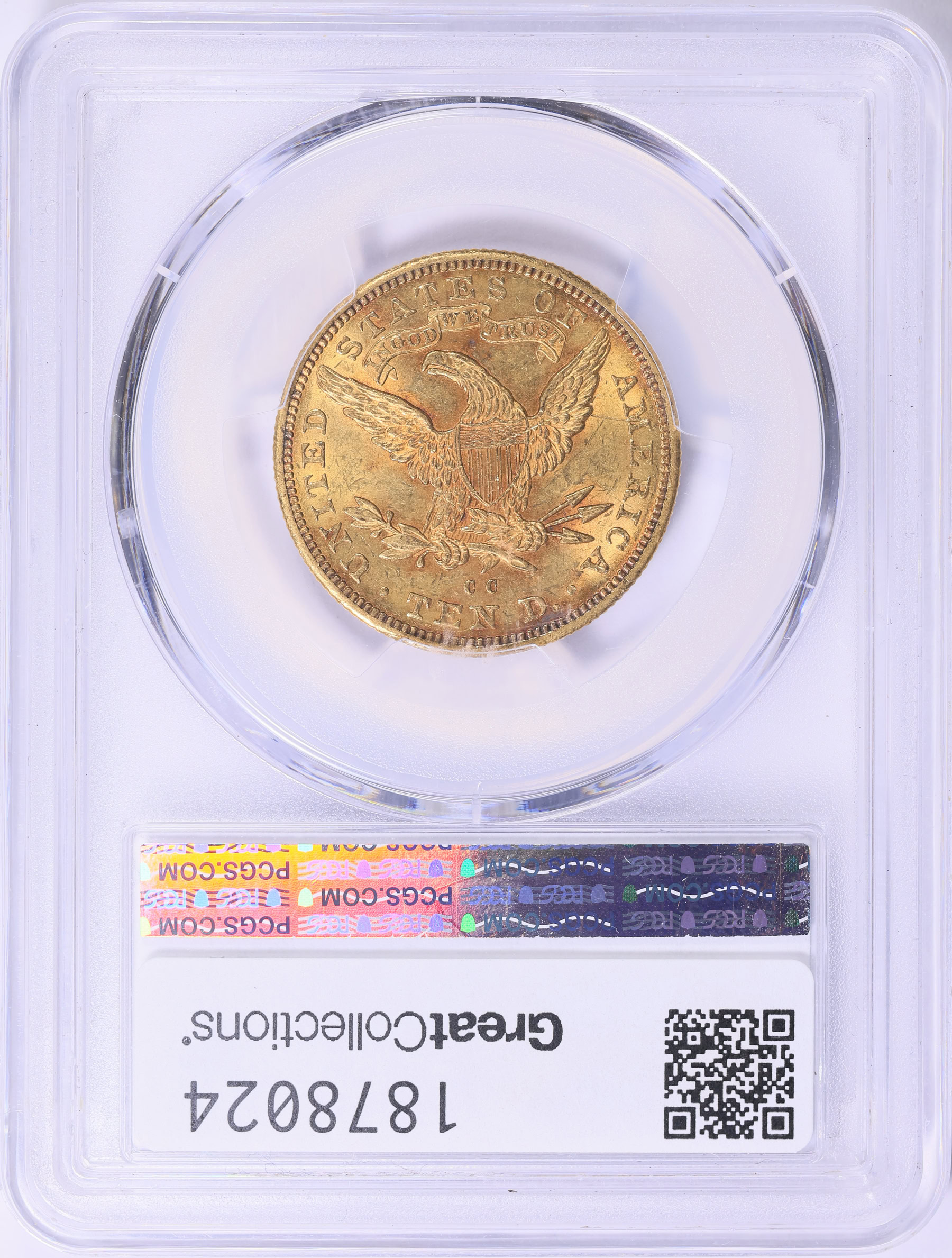 1893-CC Liberty Gold Eagle PCGS MS-61 (The Fairmont Collection) (Item 1878024 ...