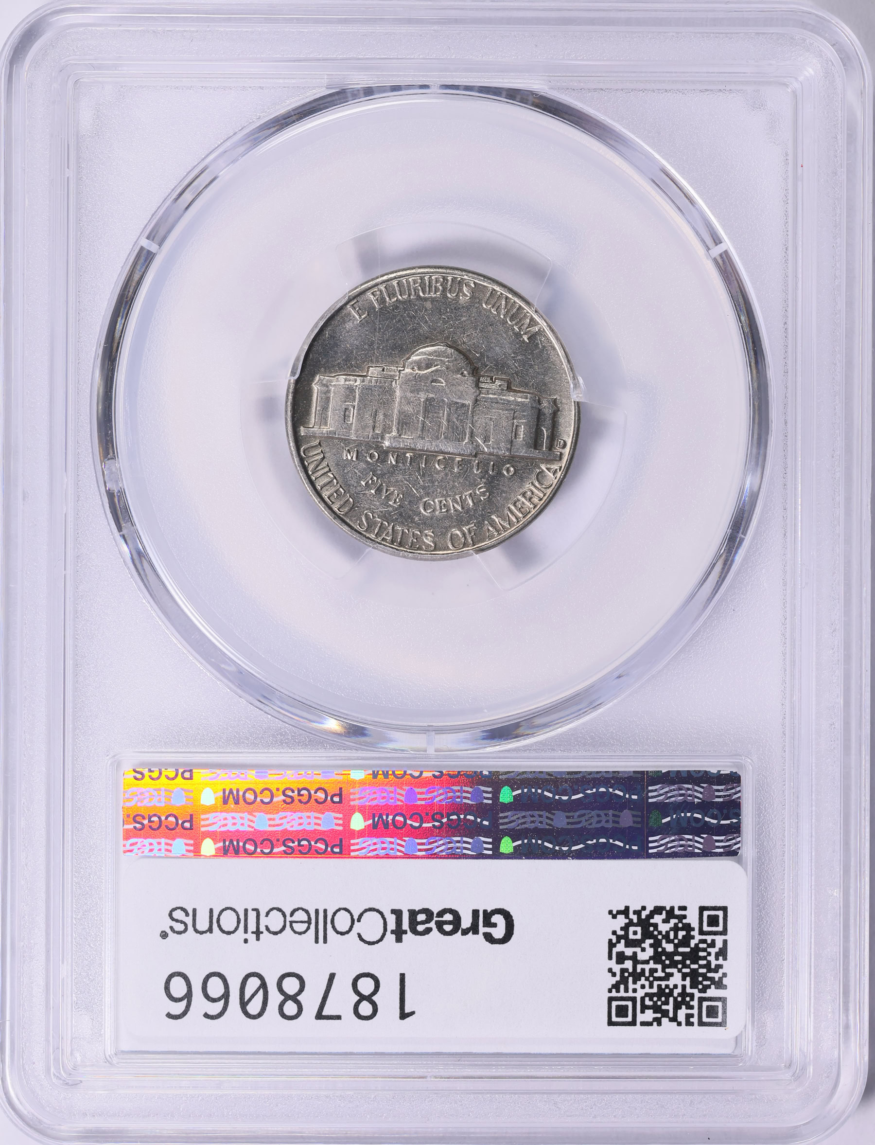 1963-D Jefferson Nickel PCGS MS-64 (Item 1878066) | GreatCollections ...