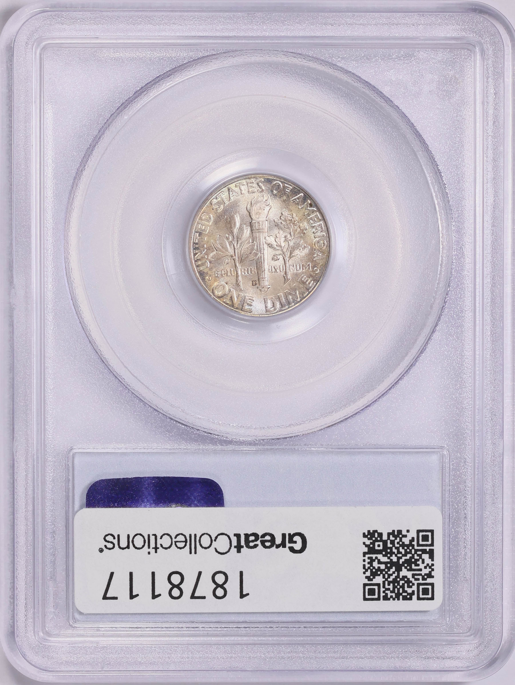 1949-D Roosevelt Dime PCGS MS-66 FB (Item 1878117) | GreatCollections Coin Auctions
