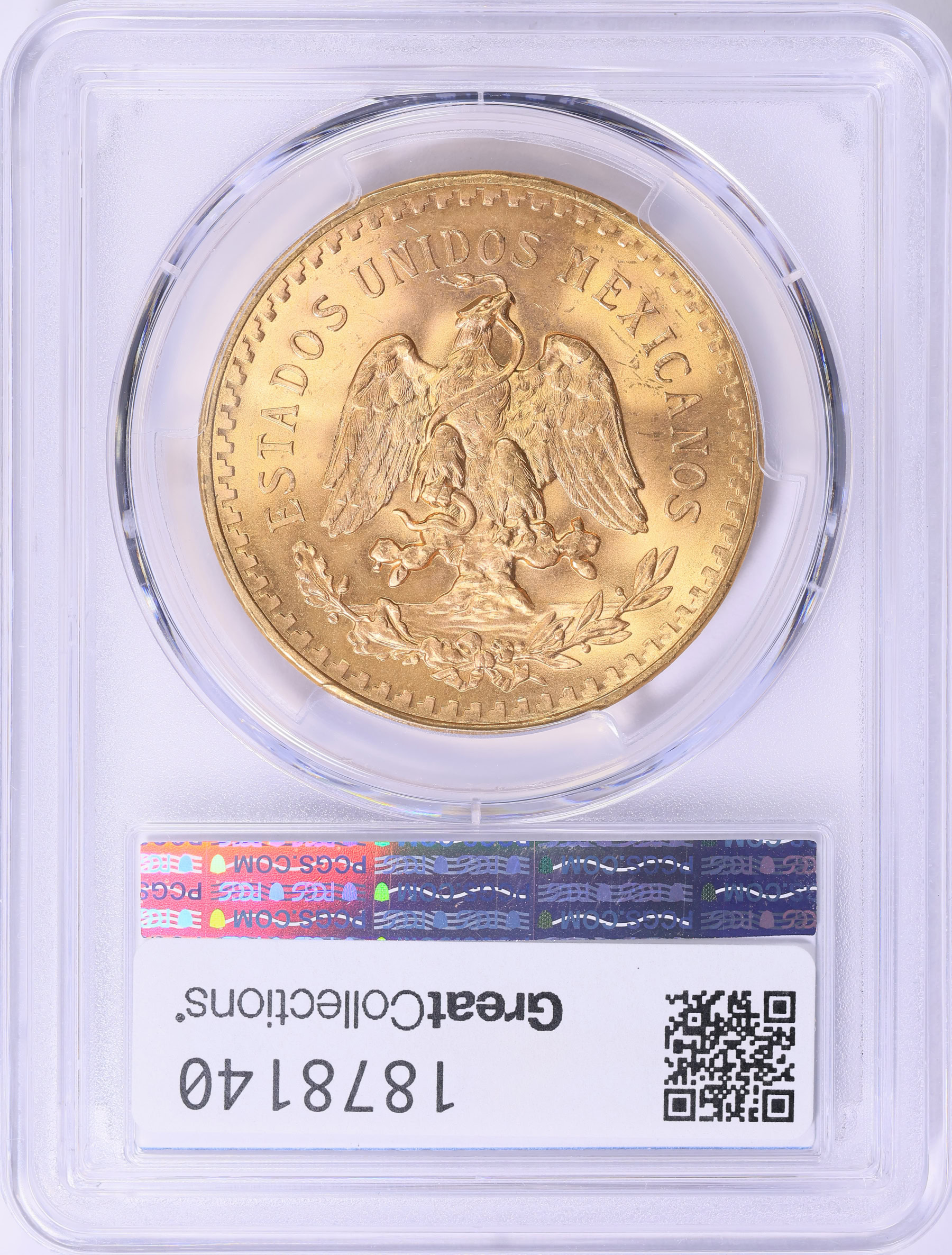 Mexico 1947 Gold 50 Pesos KM-481 PCGS MS-67 (AGW = 1.2057 Oz.) (Item 1878140) | GreatCollections ...