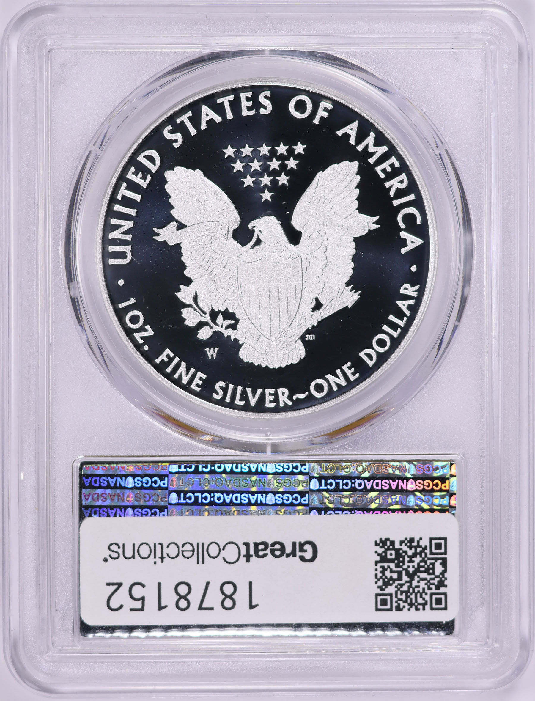 2016-W (2019) $1 Silver Eagle West Point Mint Hoard 30th Anniversary Lettered Edge PCGS Proof-70 ...