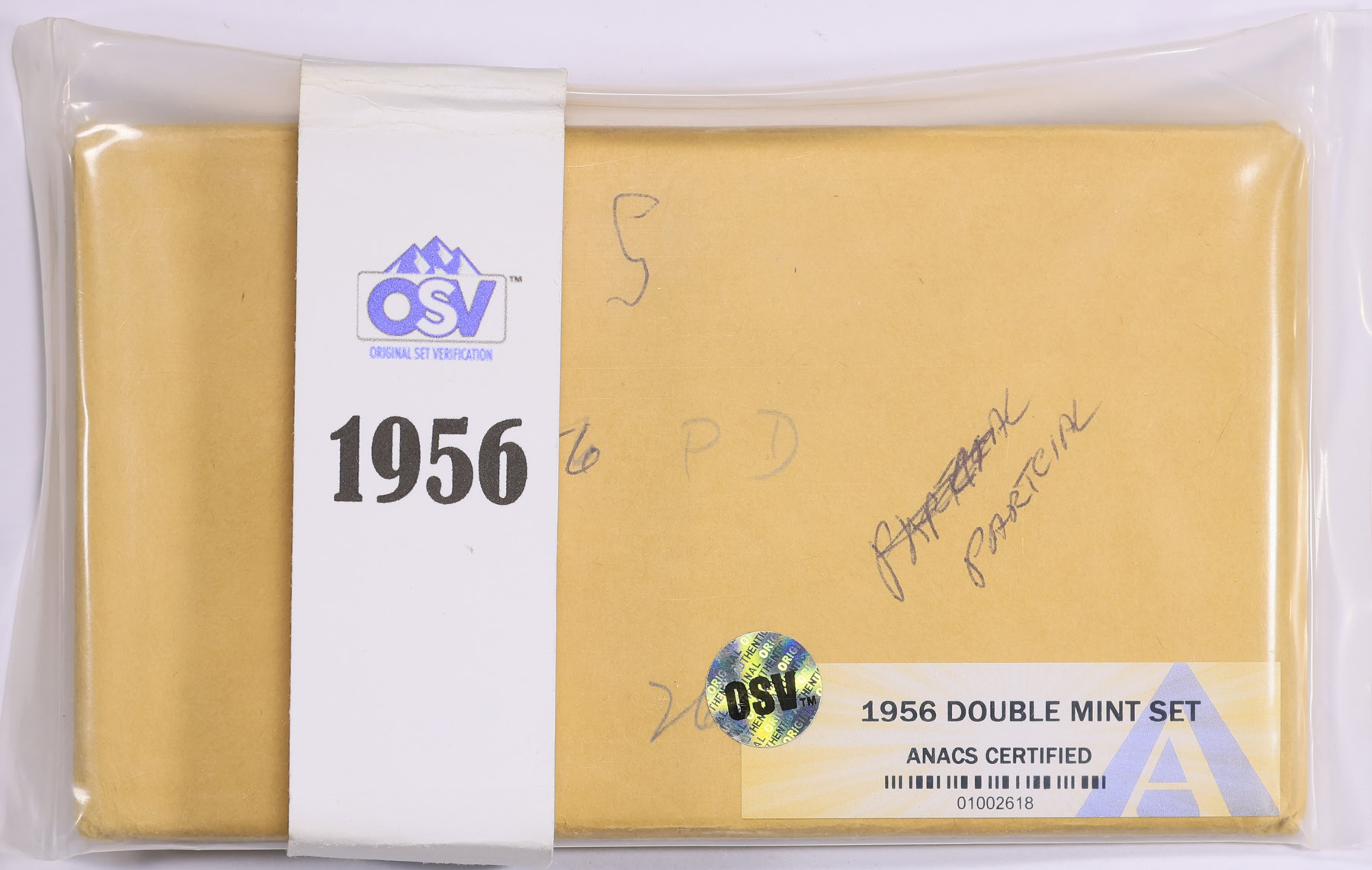 1956 U.S. Mint Double Mint Set ANACS Composite Grades MS-66.78/MS-66.19 ...