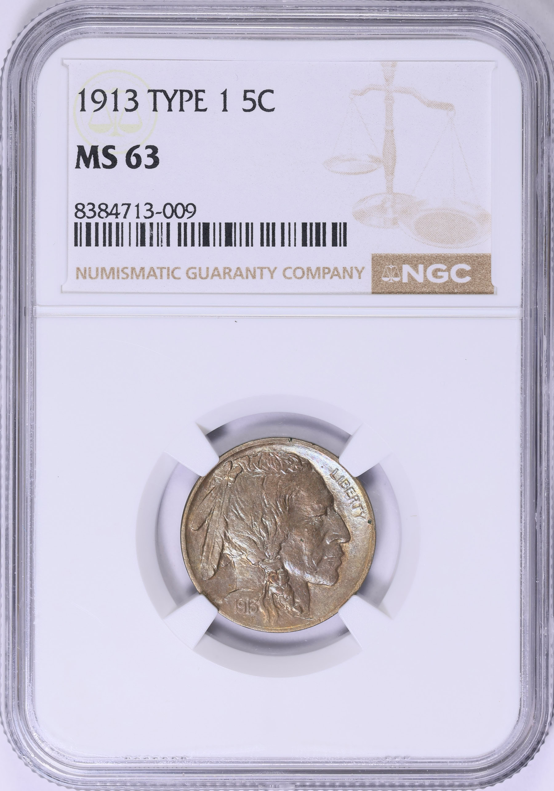 1913 Buffalo Nickel Type 1 NGC MS-63 (Toned) (Item 1878286 ...