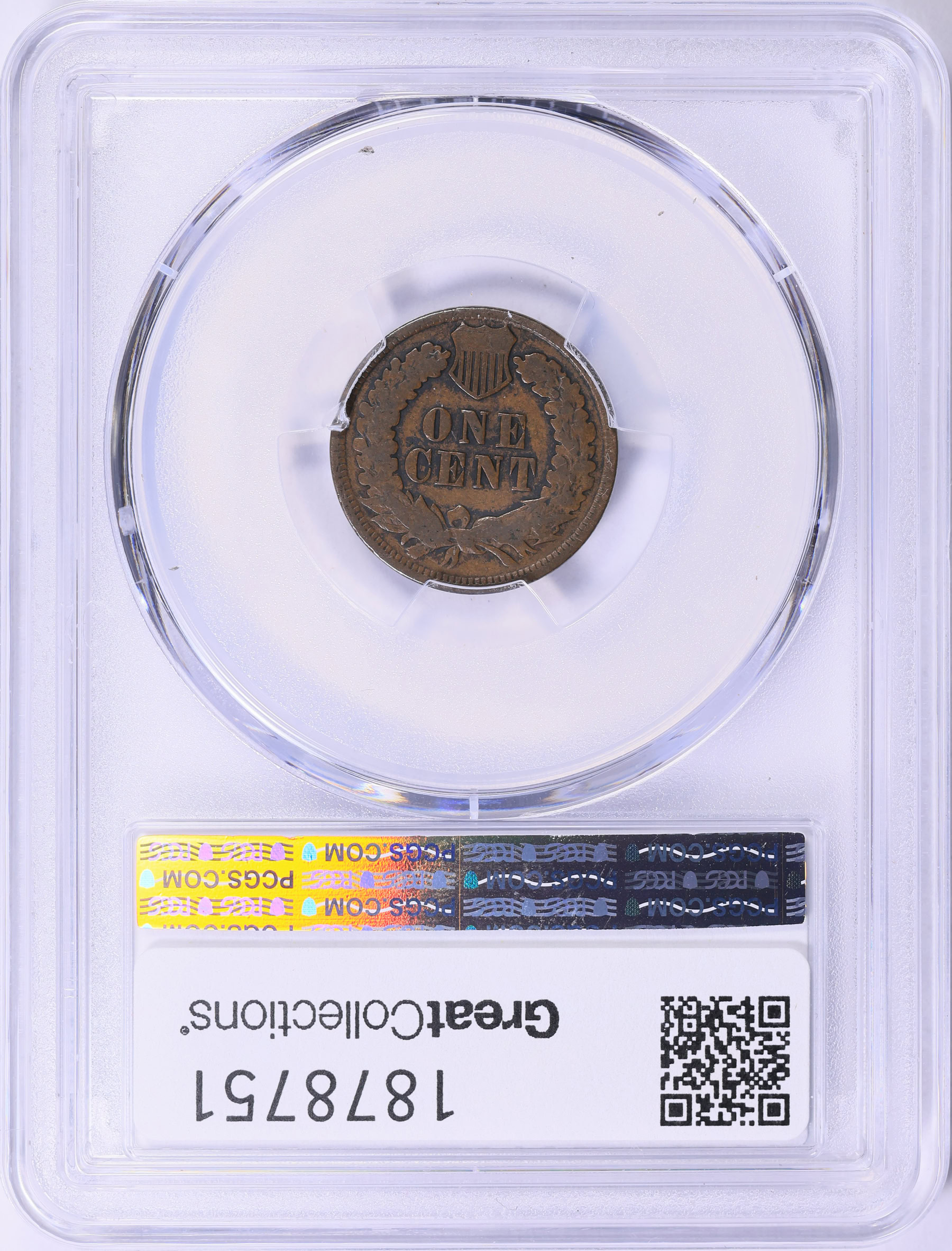 1872 Indian Cent PCGS VG-08 BN (Item 1878751) | GreatCollections Coin ...