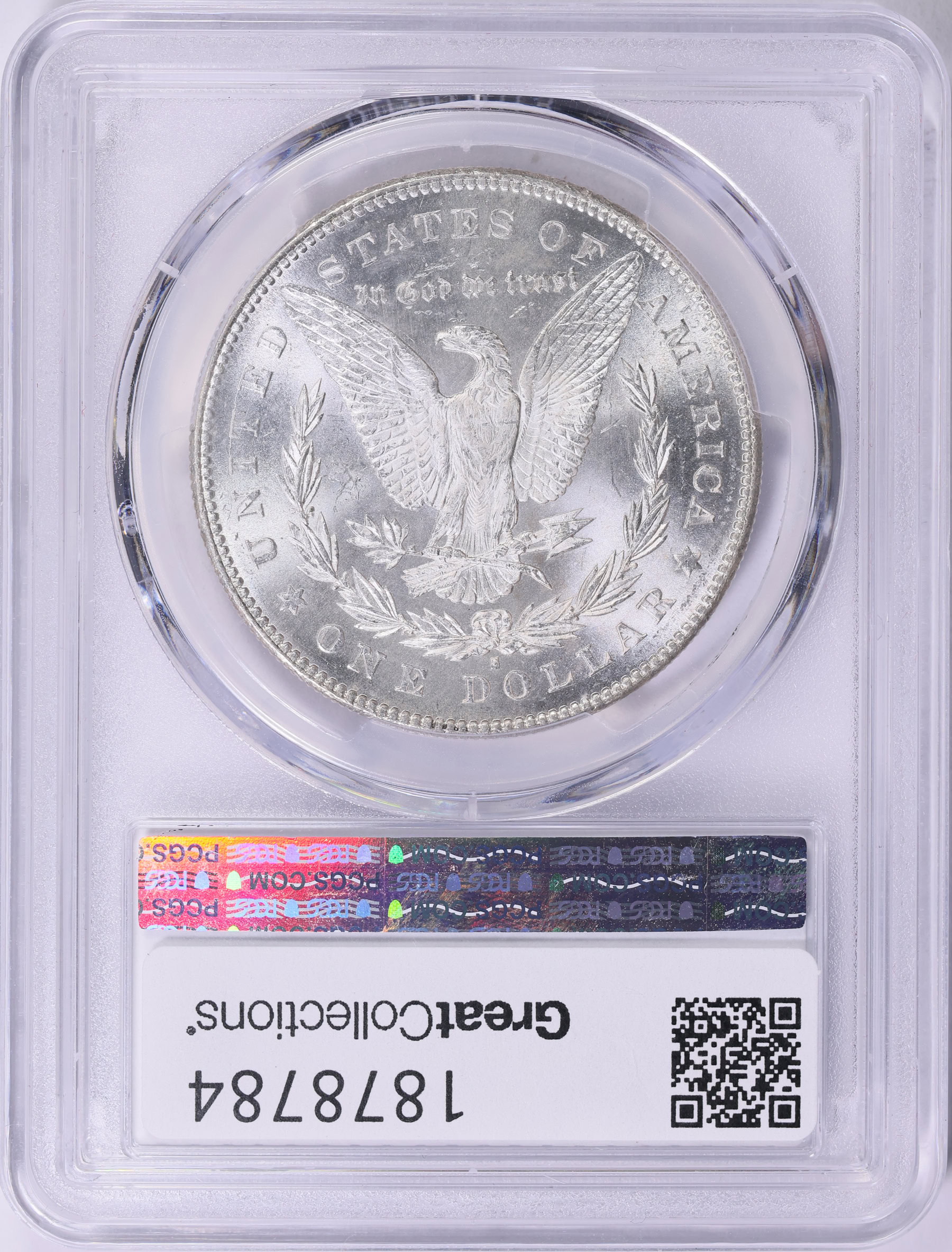 1879-S Morgan Silver Dollar Reverse of 1878 PCGS MS-64 (Item 1878784) | GreatCollections Coin ...