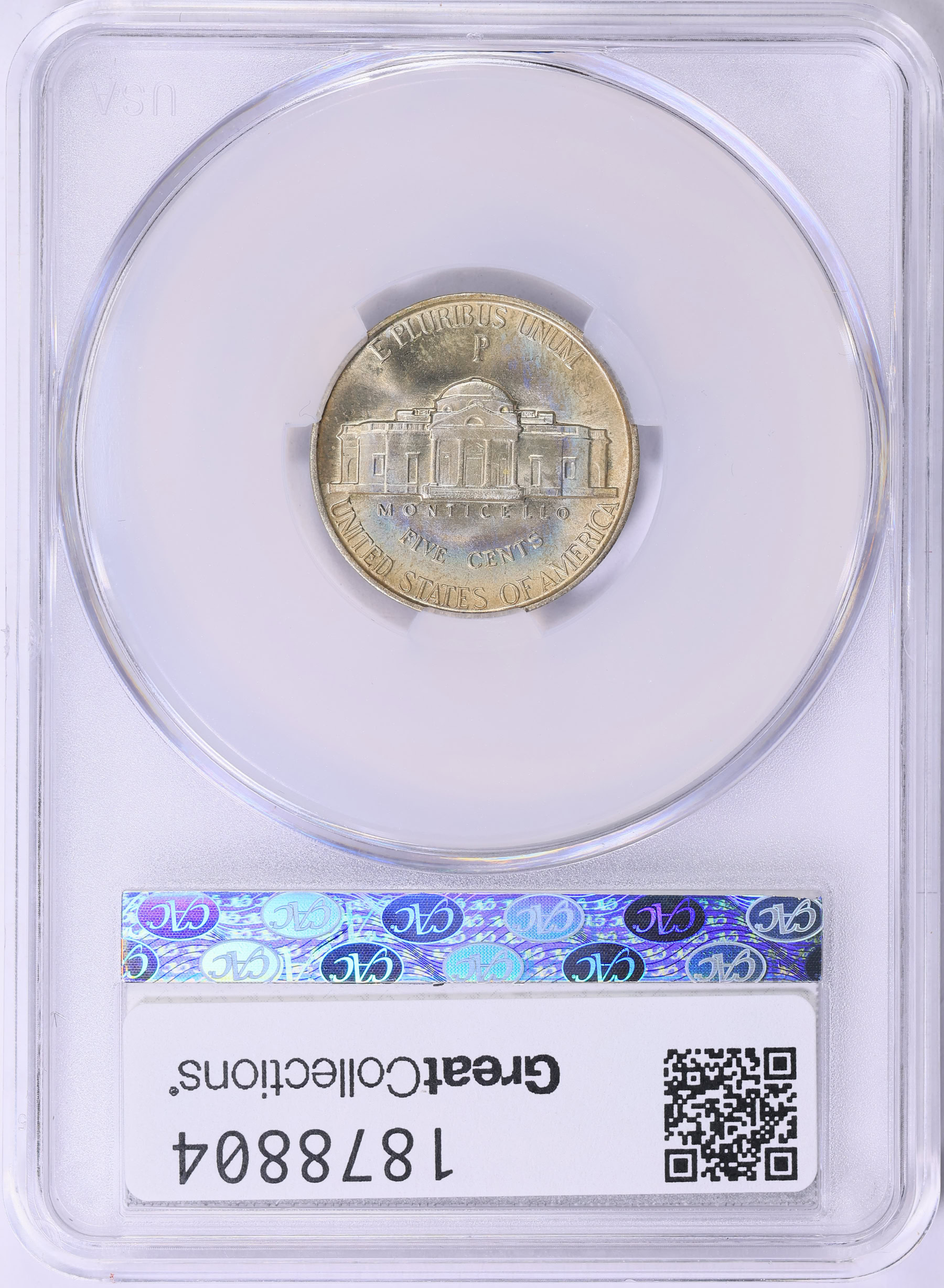 1942-P Jefferson Nickel Type 2 CACG MS-66 (Toned) (Item 1878804 ...