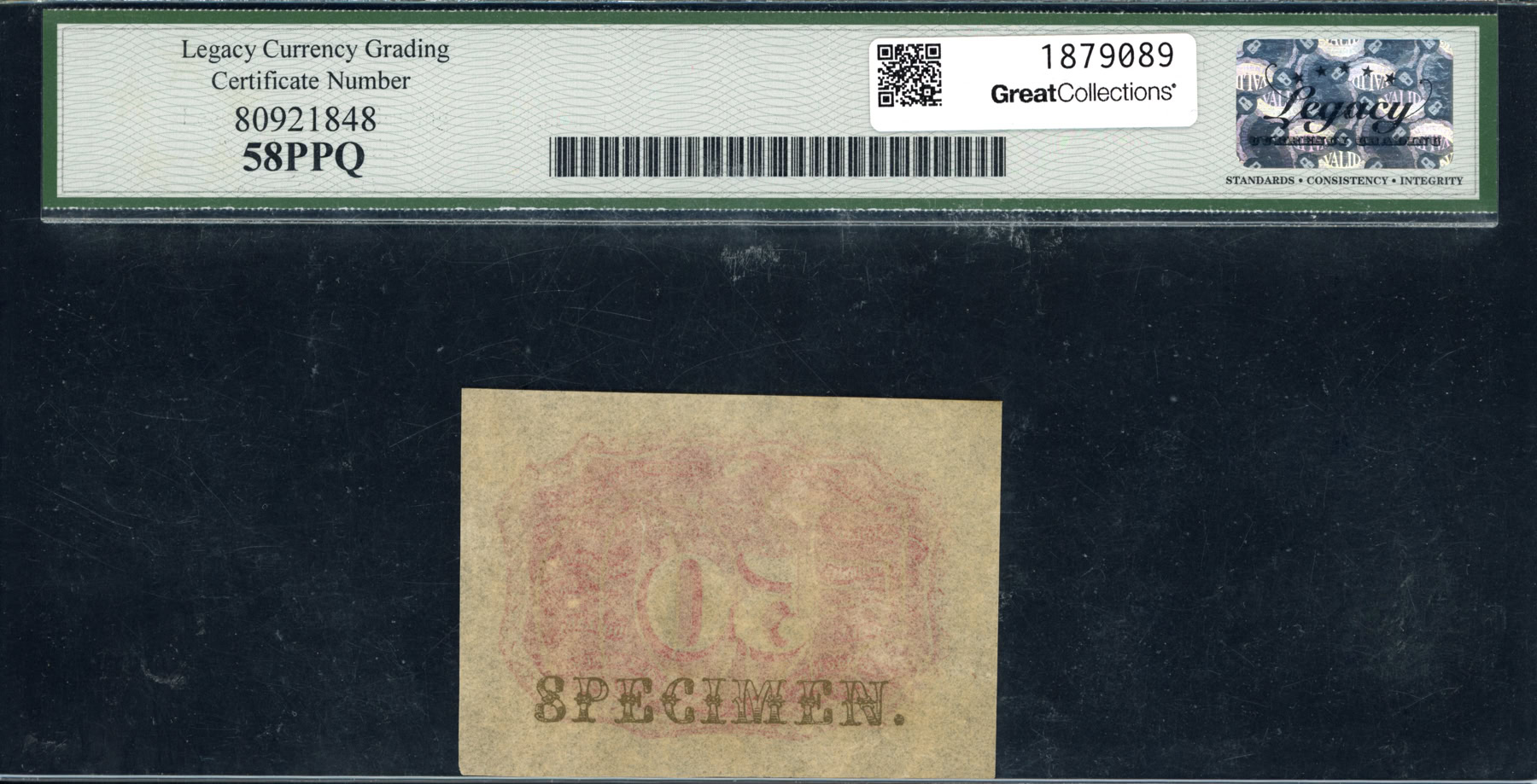 Fr. 1314spnmb Second Issue 50 Cents Fractional Currency Second Issue ...