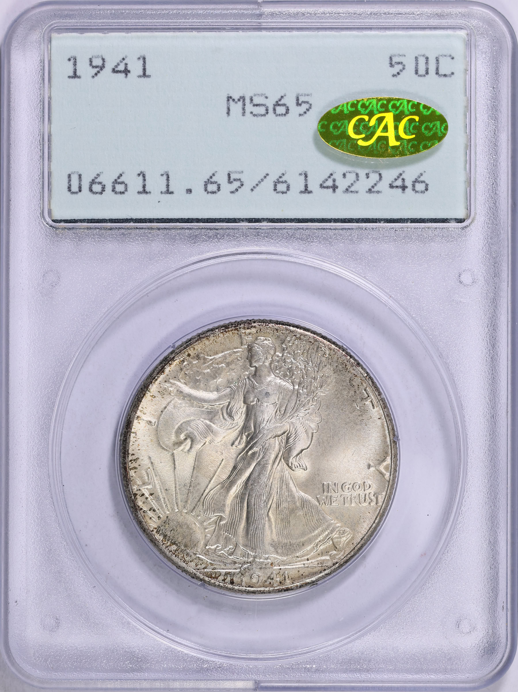 1941 Walking Liberty Half Dollar PCGS MS-65 (CAC Gold) OGH (1st Gen) (Item 1879323 ...