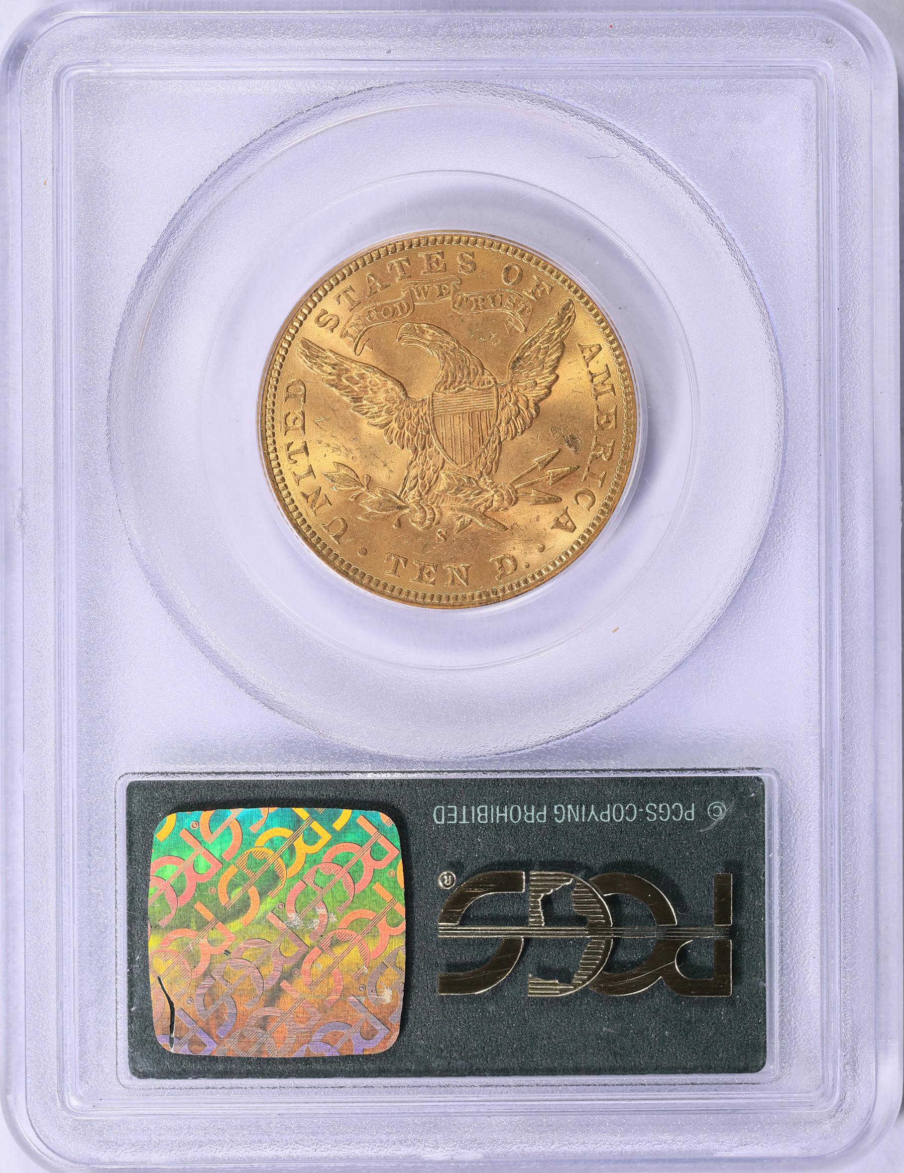 1901-S Liberty Gold Eagle PCGS MS-64 (CAC Green) OGH (Item 1879360) | GreatCollections Coin Auctions