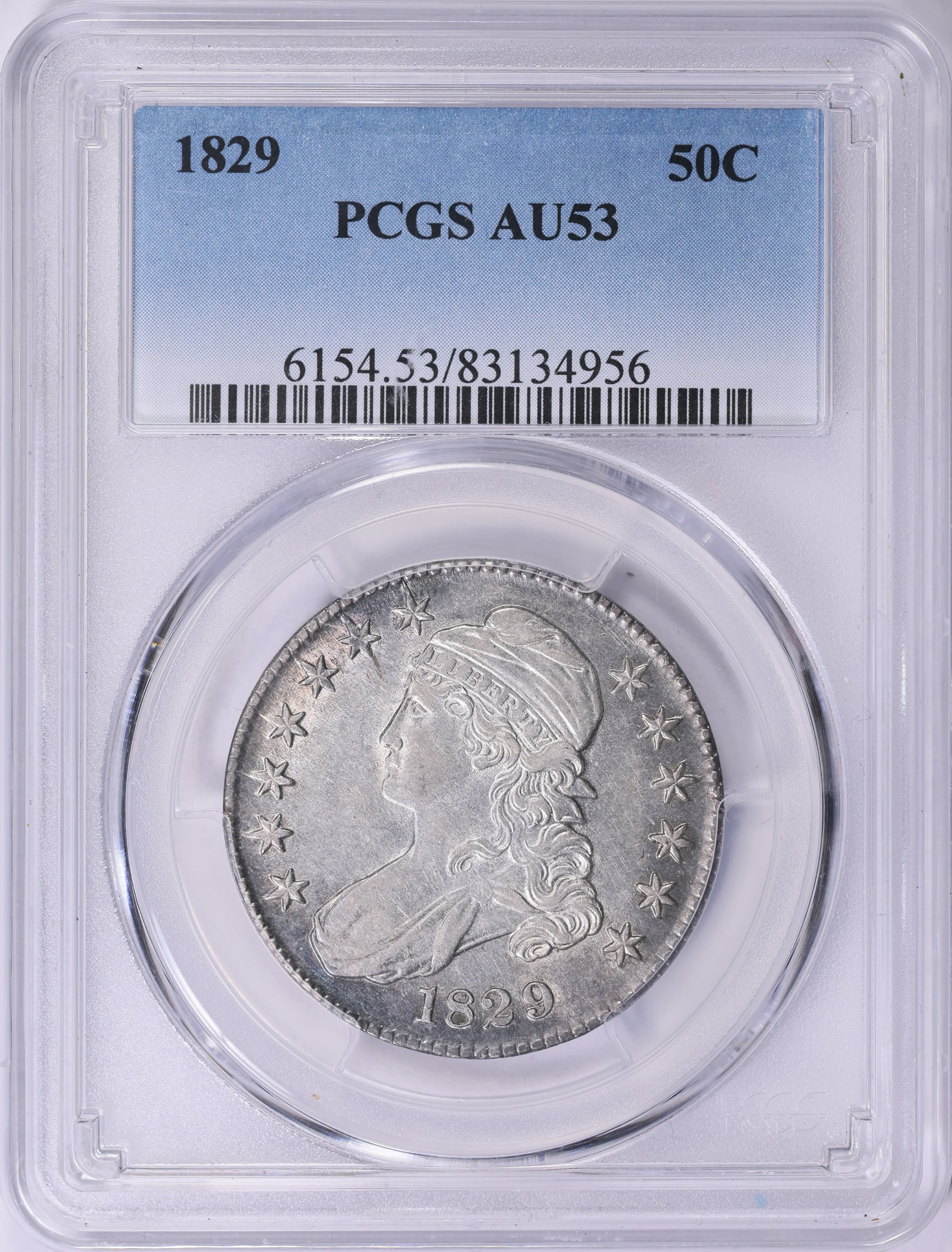 1829 Capped Bust Half Dollar PCGS AU-53 (Toned) (Item 1879515 ...