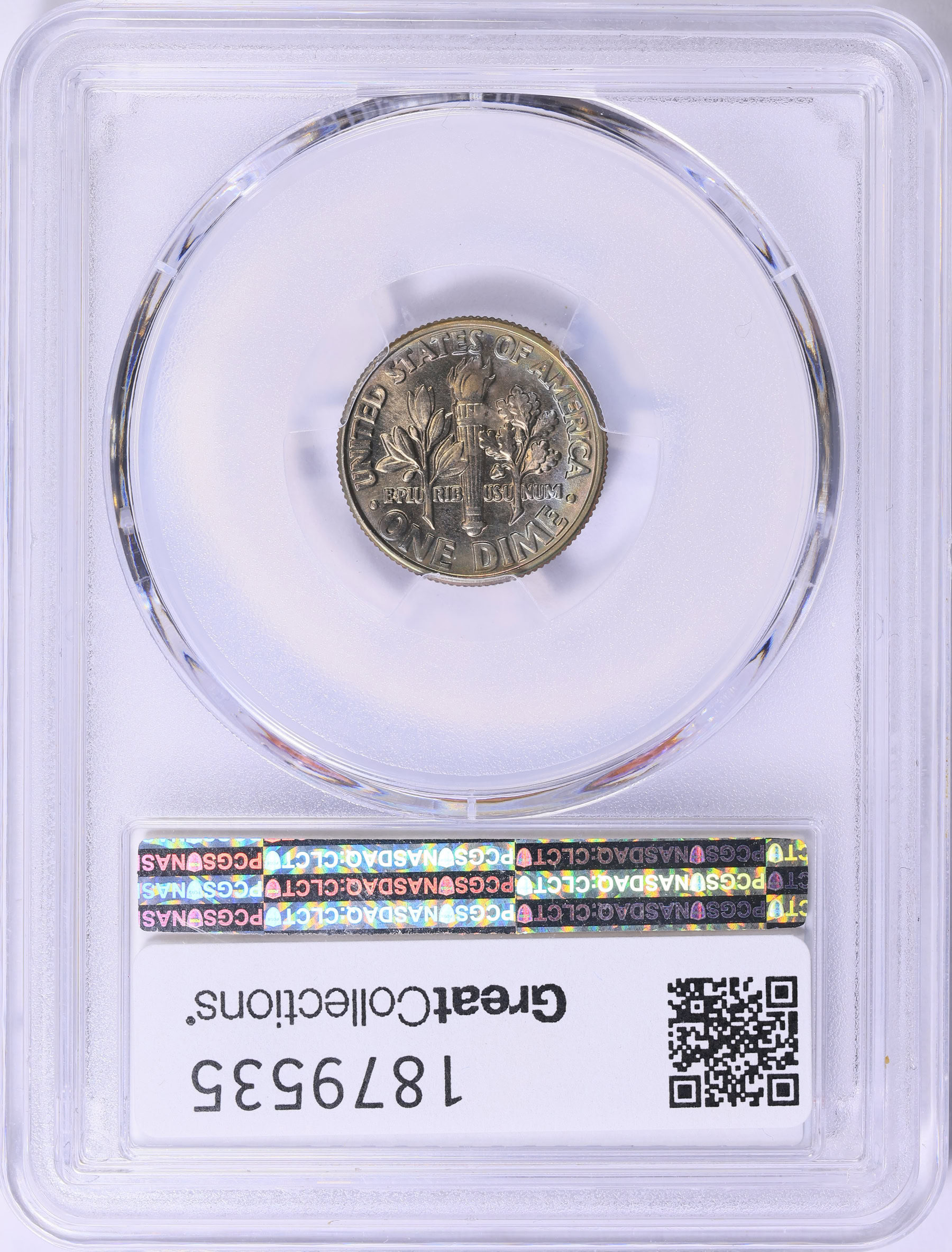 1981-D Roosevelt Dime PCGS MS-68 FB (QA) (Toned) (Item 1879535) | GreatCollections Coin Auctions