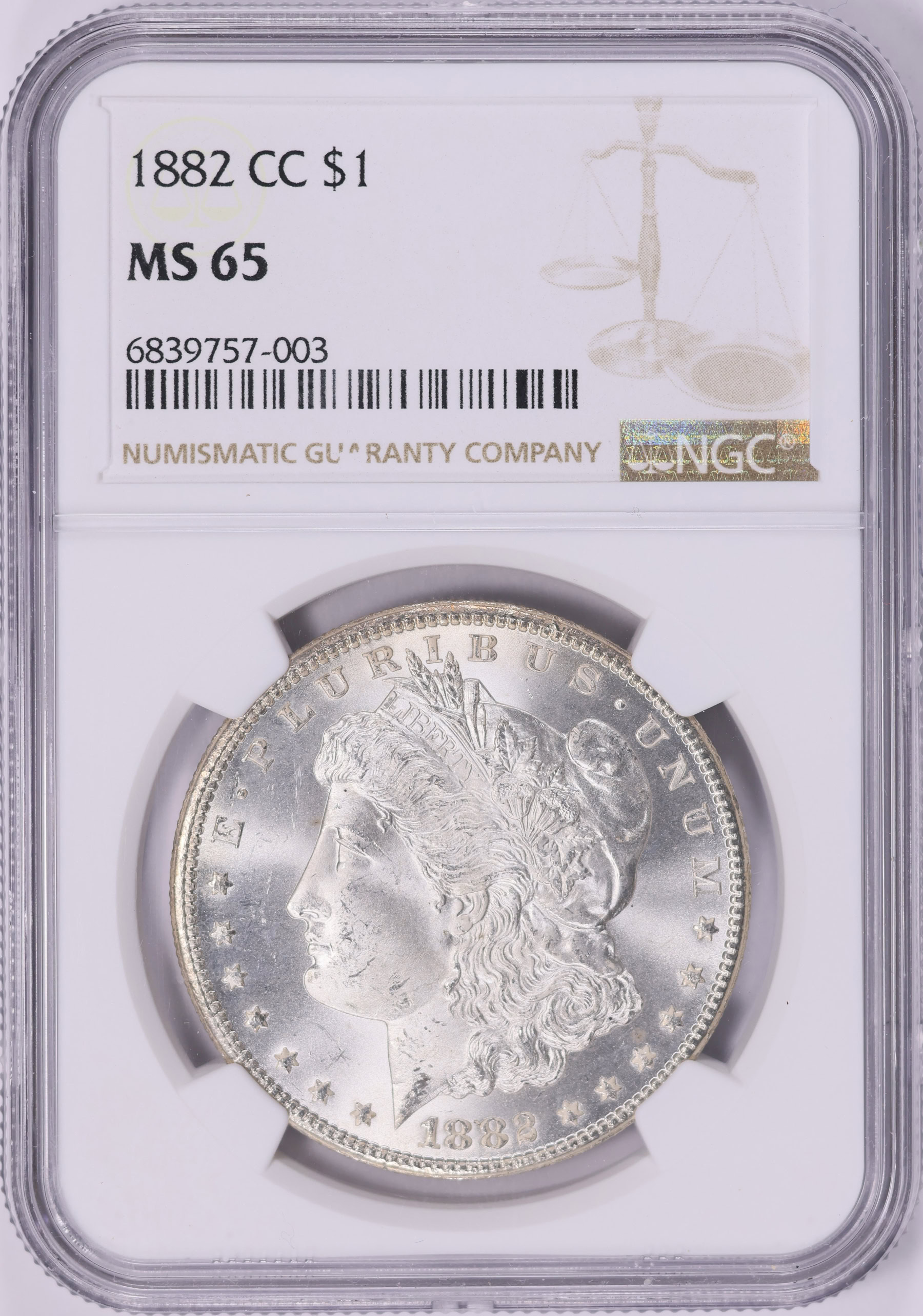 1882-CC Morgan Silver Dollar NGC MS-65 (Item 1879568 ...