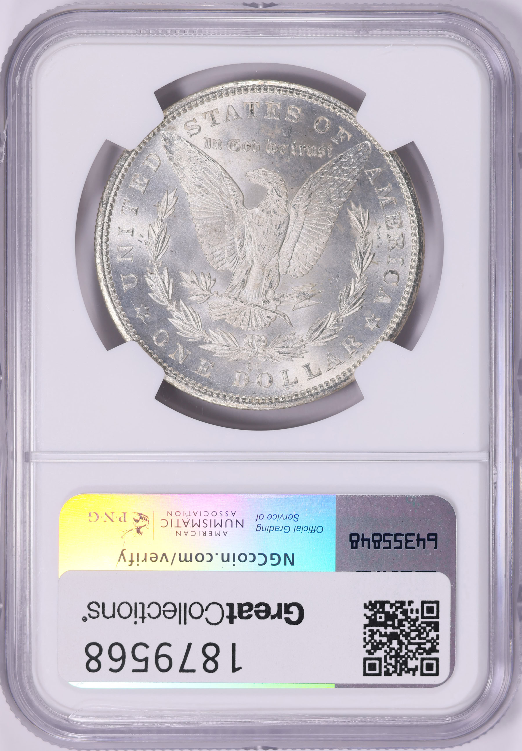 1882-CC Morgan Silver Dollar NGC MS-65 (Item 1879568 ...