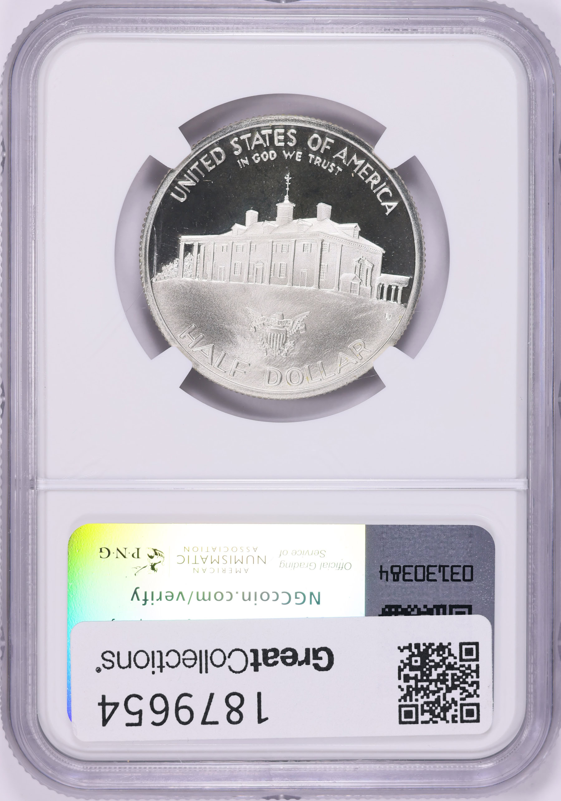 1982-S George Washington 250th Anniversary of Birth Silver Half Dollar ...