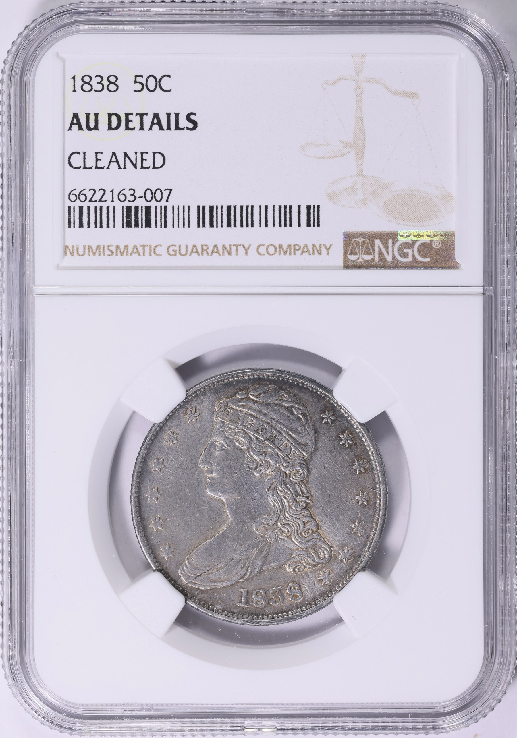 1838 Capped Bust Half Dollar NGC AU Details (Item 1879821 ...