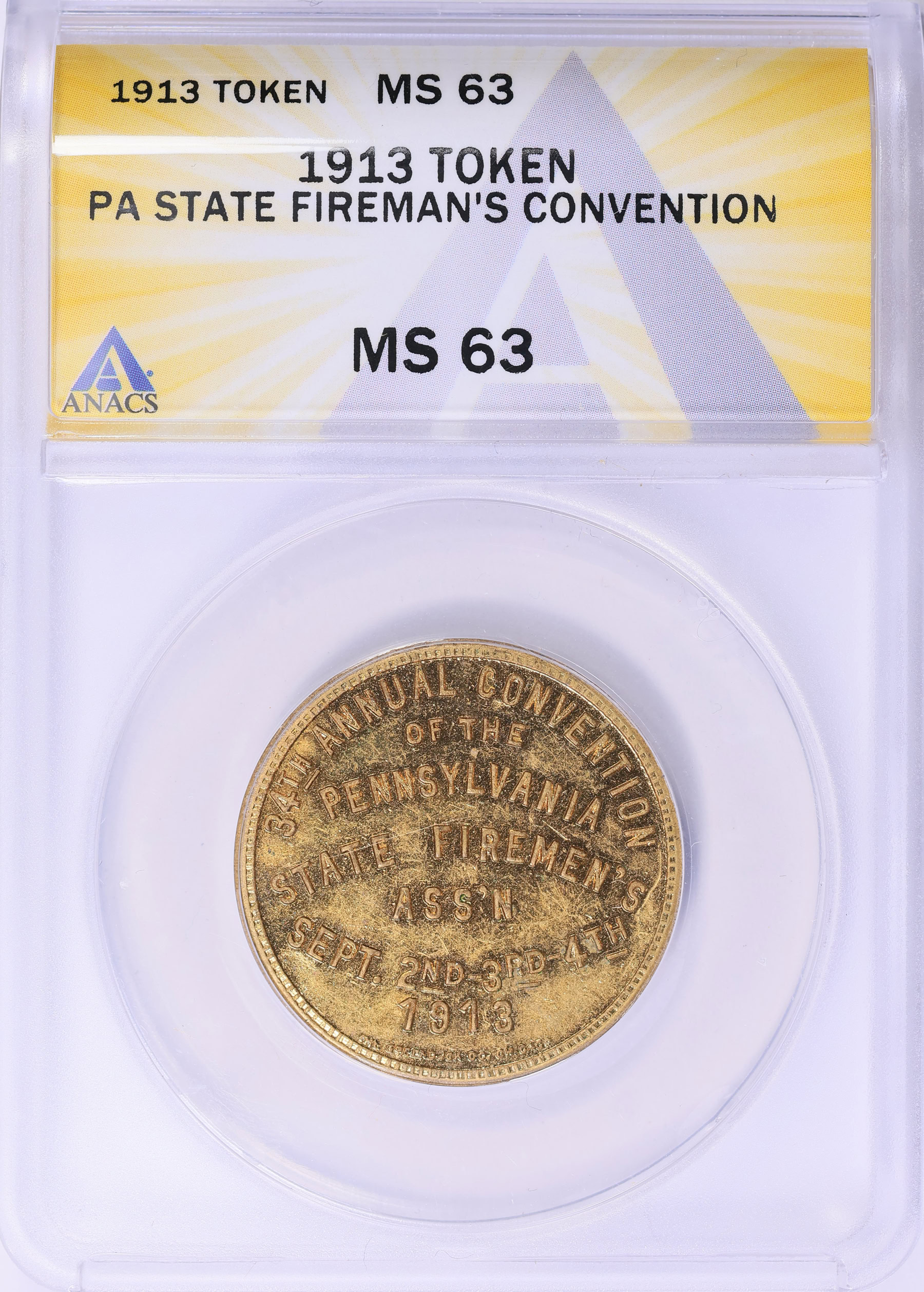 1913 Pennsylvania State Firemen's Association 34th Annual Convention ...