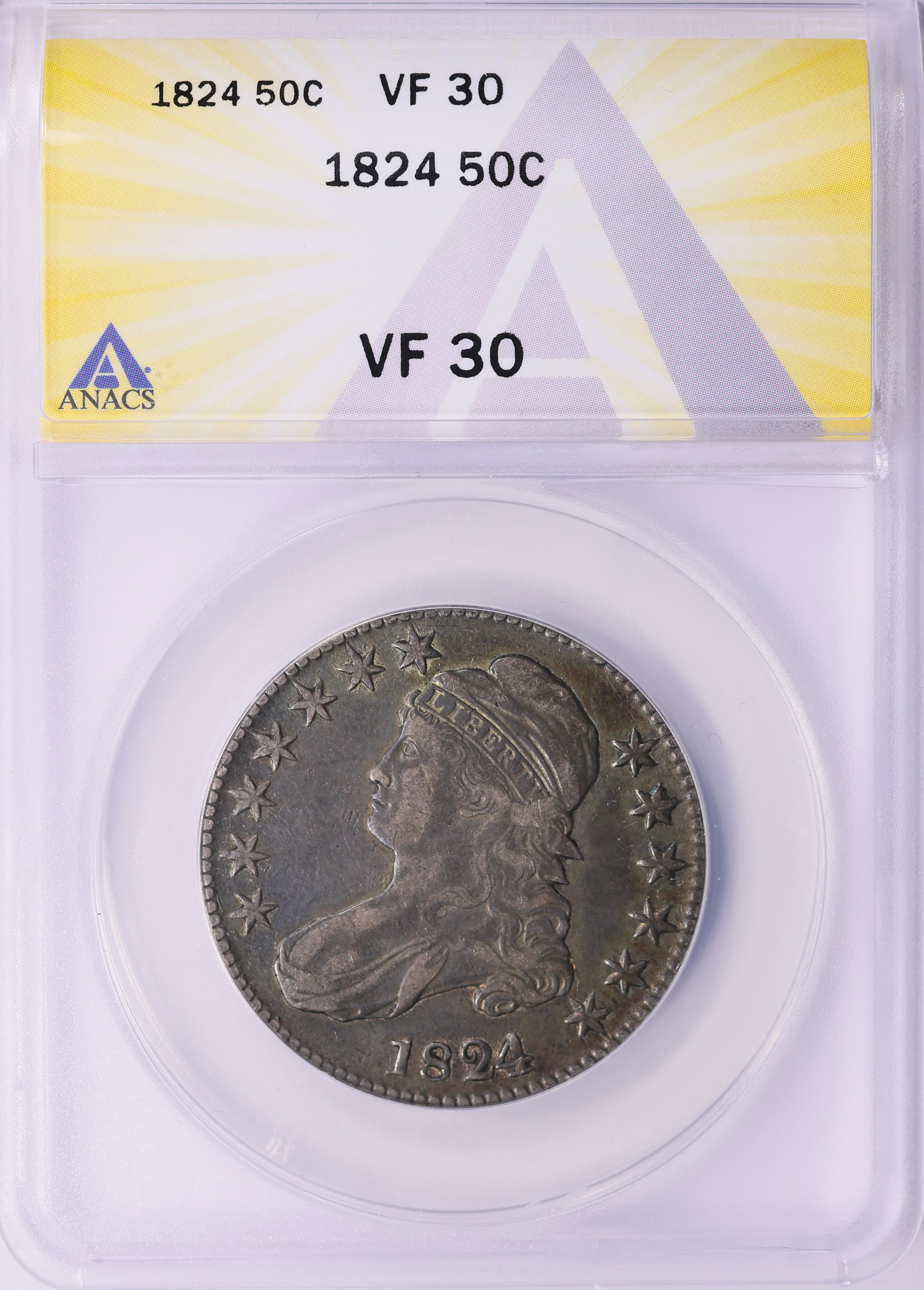 1824 Capped Bust Half Dollar ANACS VF-30 (Item 1879894 ...