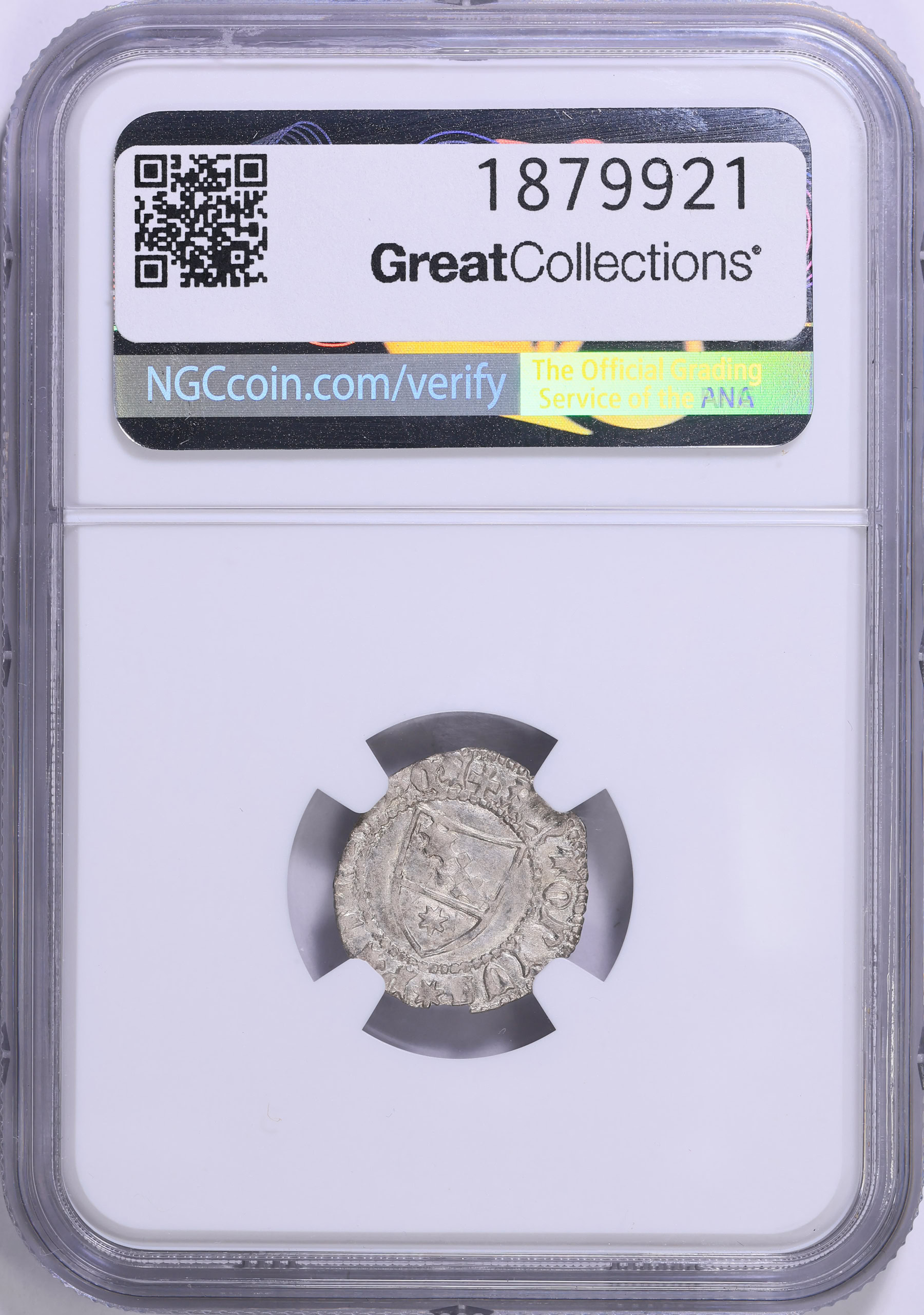 Italy - Aquileia 1402 Silver Denaro of Antonio II Panciera ND (1402-11) NGC MS-65 (Item 1879921 ...