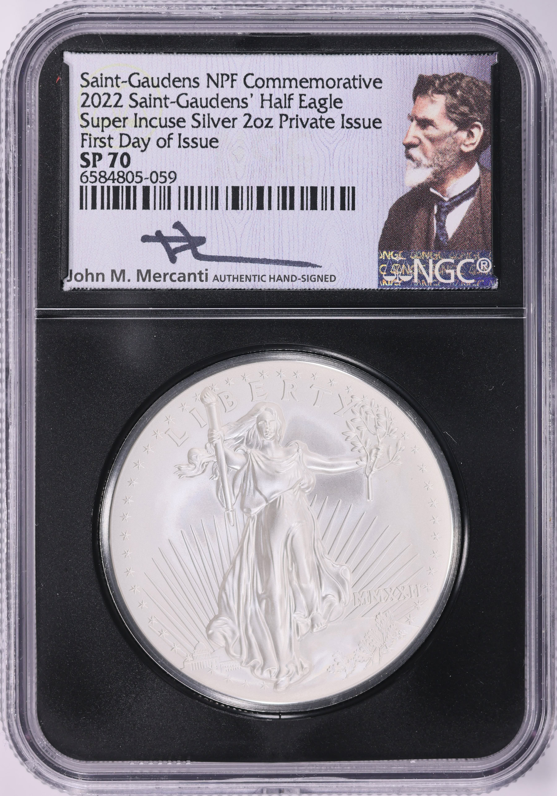 2022 Silver 2oz Saint-Gaudens Half Eagle Super Incuse National Park ...
