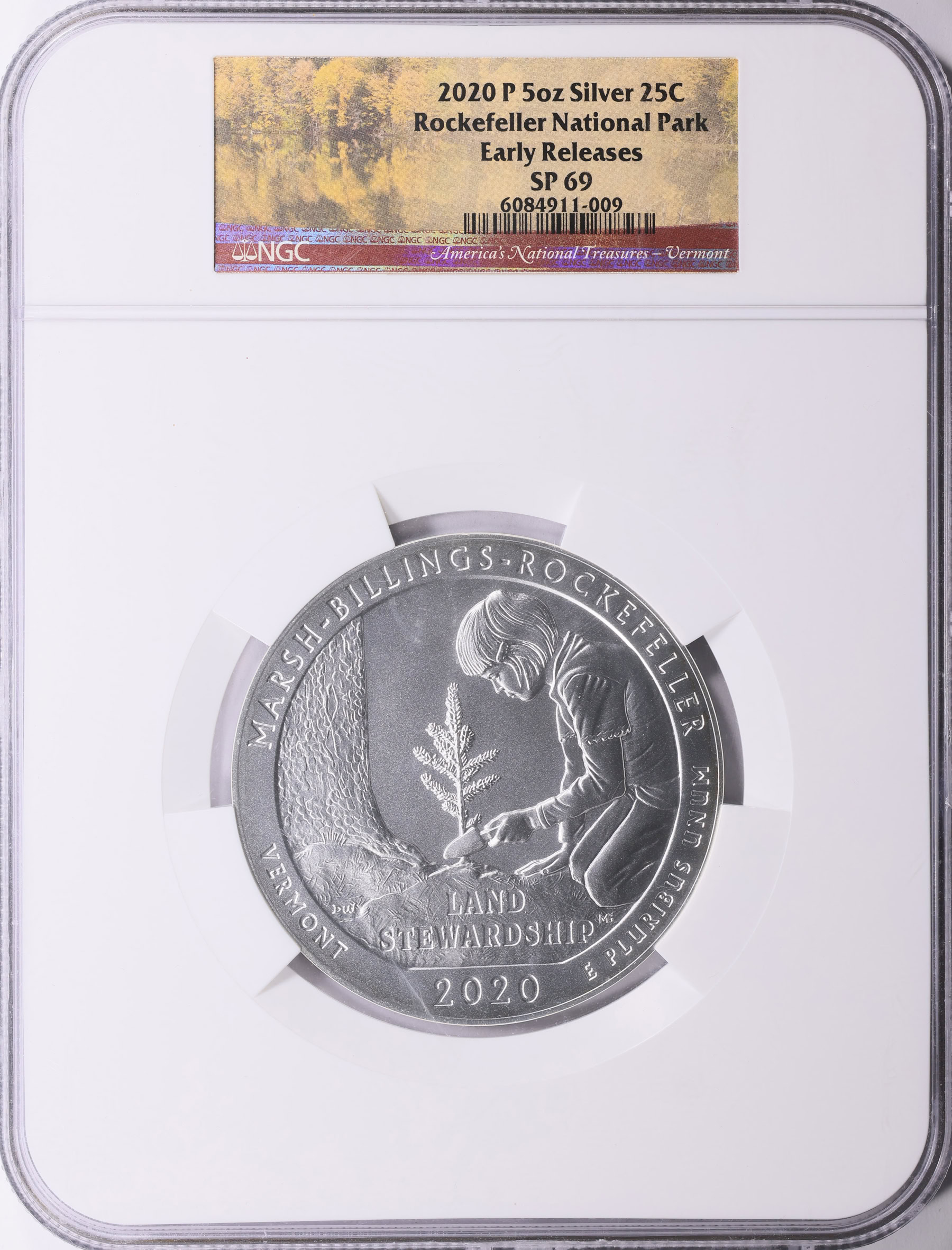 2020-P America the Beautiful 5 oz. Silver Quarter Marsh-Billings ...