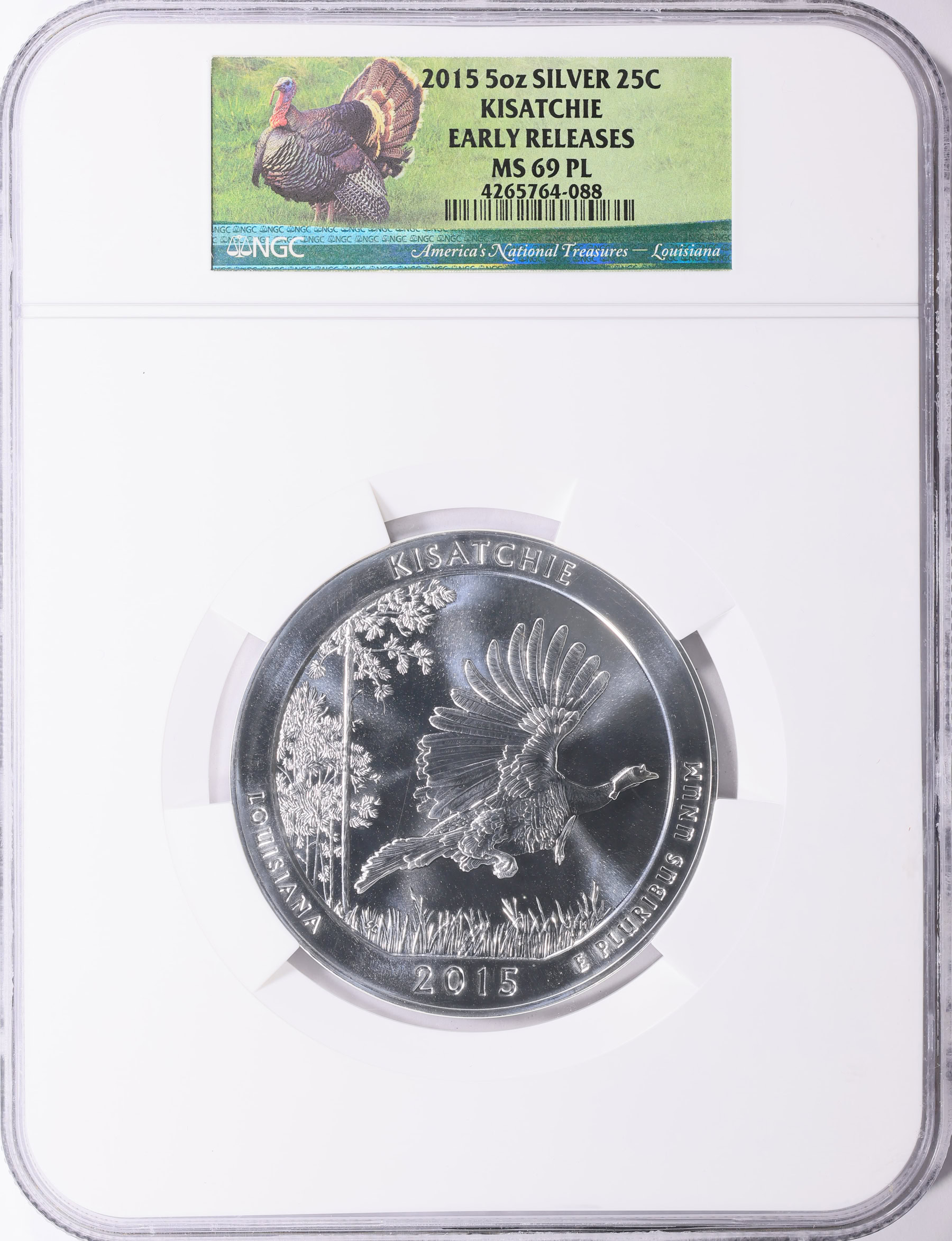 2015 America the Beautiful 5 oz. Silver Quarter Kisatchie NP Early ...