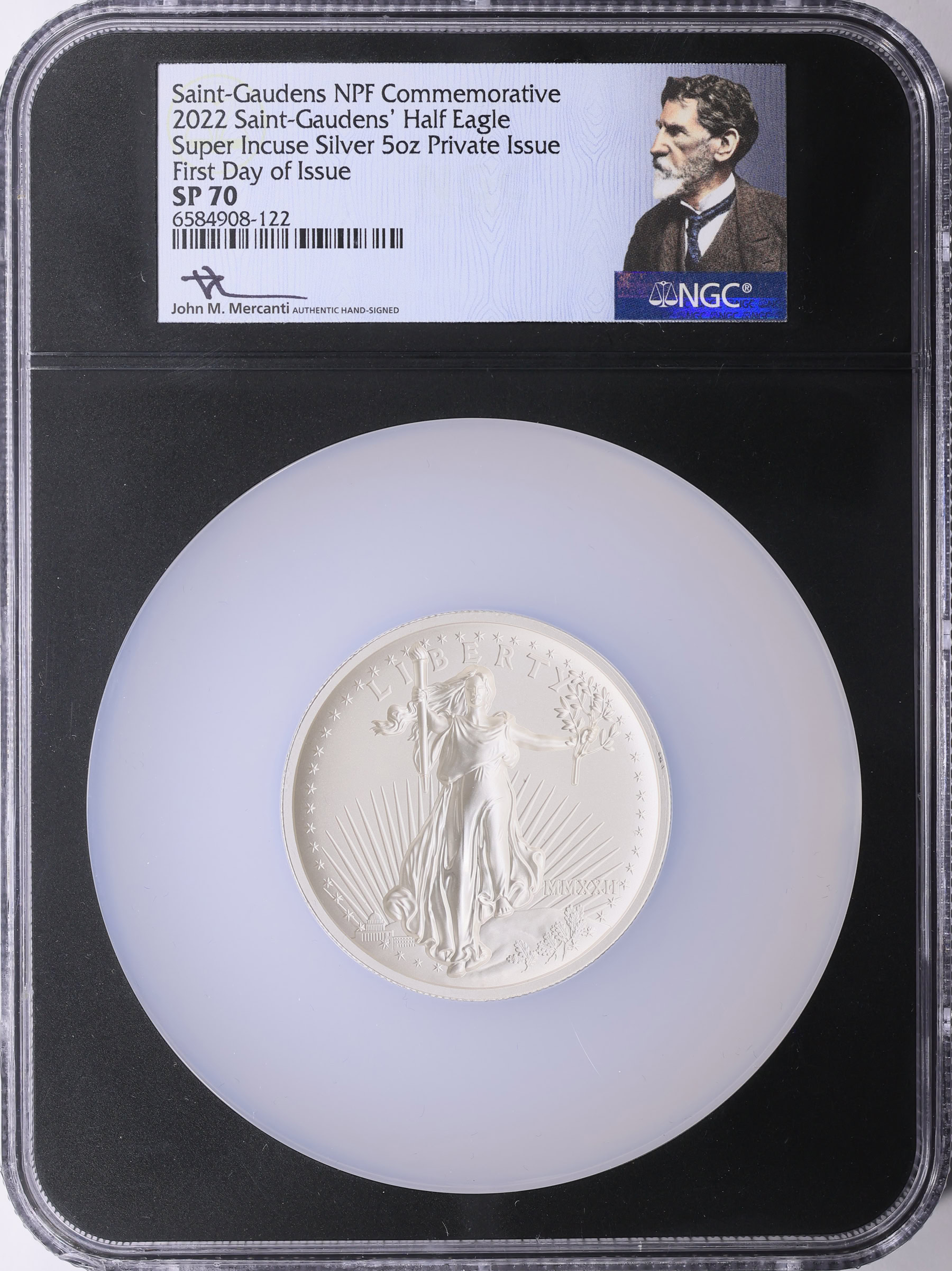 2022 Silver 5oz Saint-Gaudens Half Eagle Super Incuse National Park ...