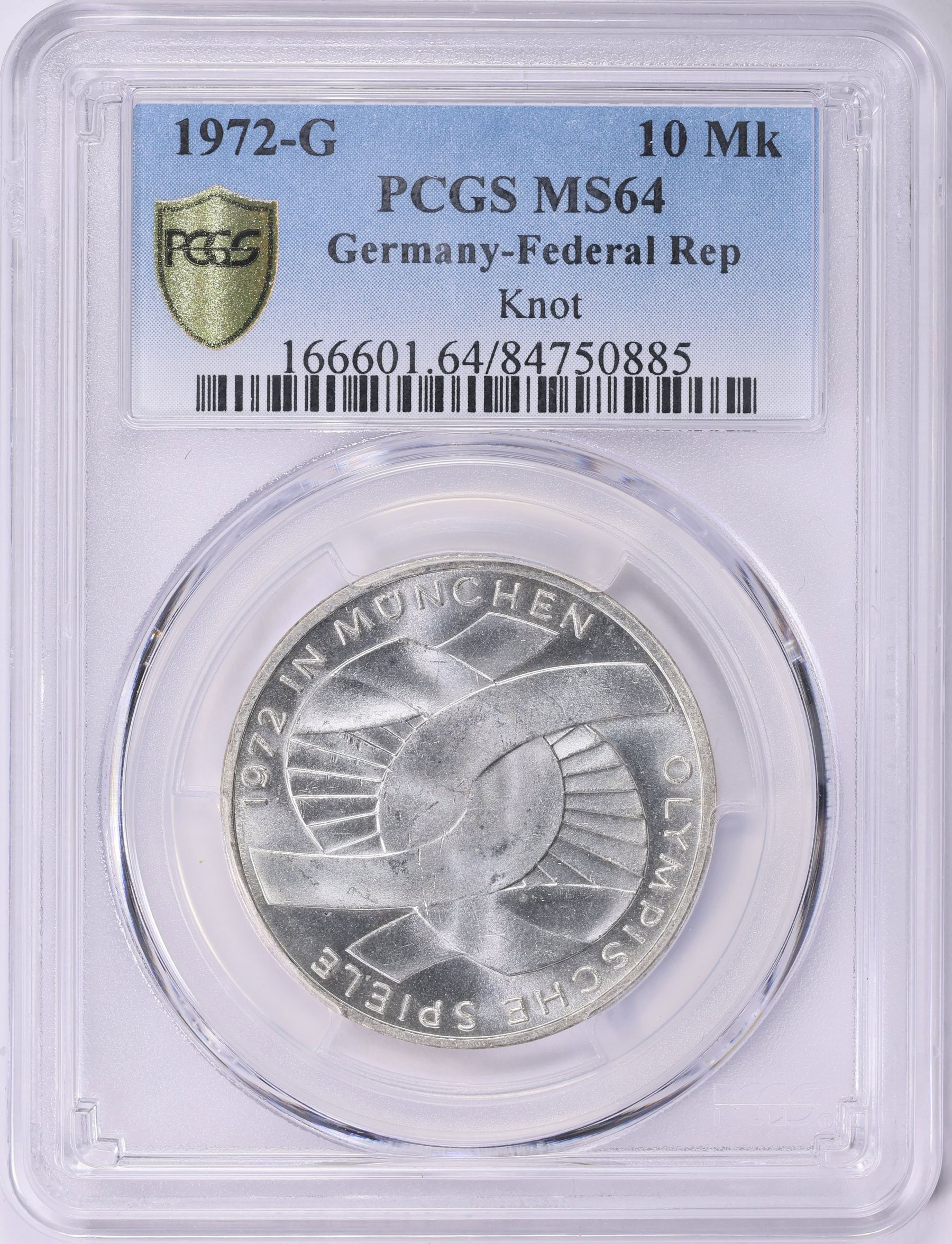Germany - Federal Republic 1972-G Silver 10 Marks Munich Olympics KM ...