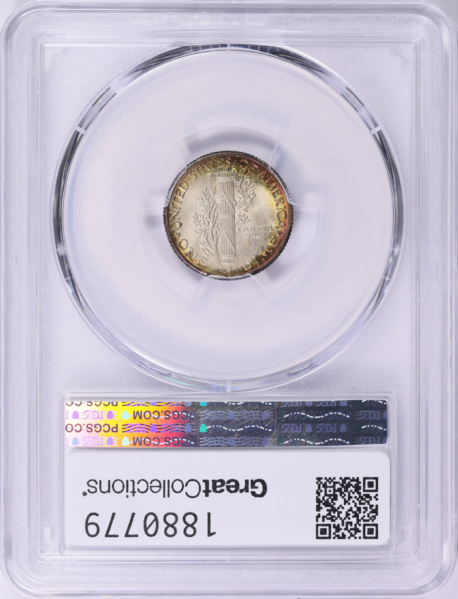 1941 Mercury Dime PCGS MS-68 FB (Toned) (Item 1880779) | GreatCollections Coin Auctions