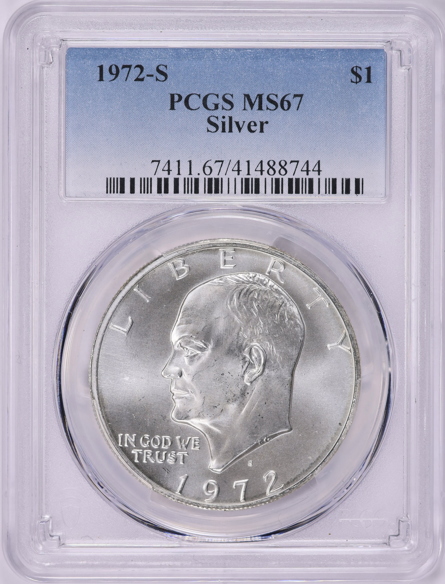 1972-S Eisenhower Dollar Silver PCGS MS-67 (Item 1880848 ...