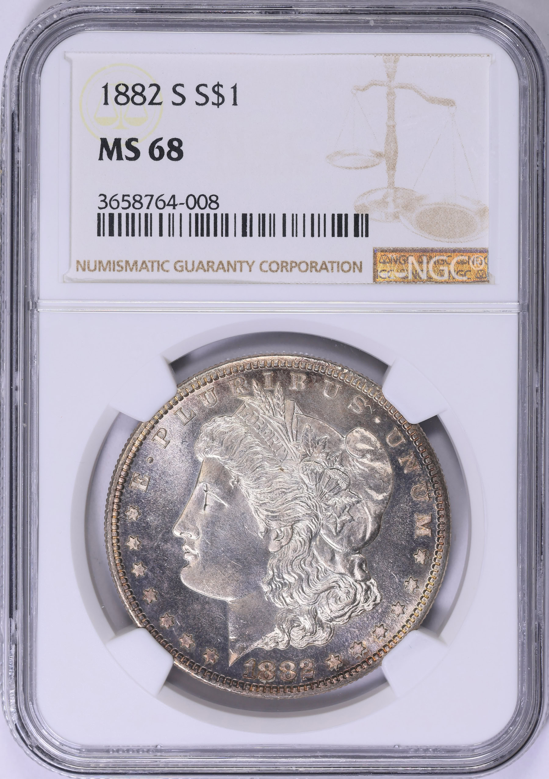 1882-S Morgan Silver Dollar NGC MS-68 (Toned) (Item 1880946 ...