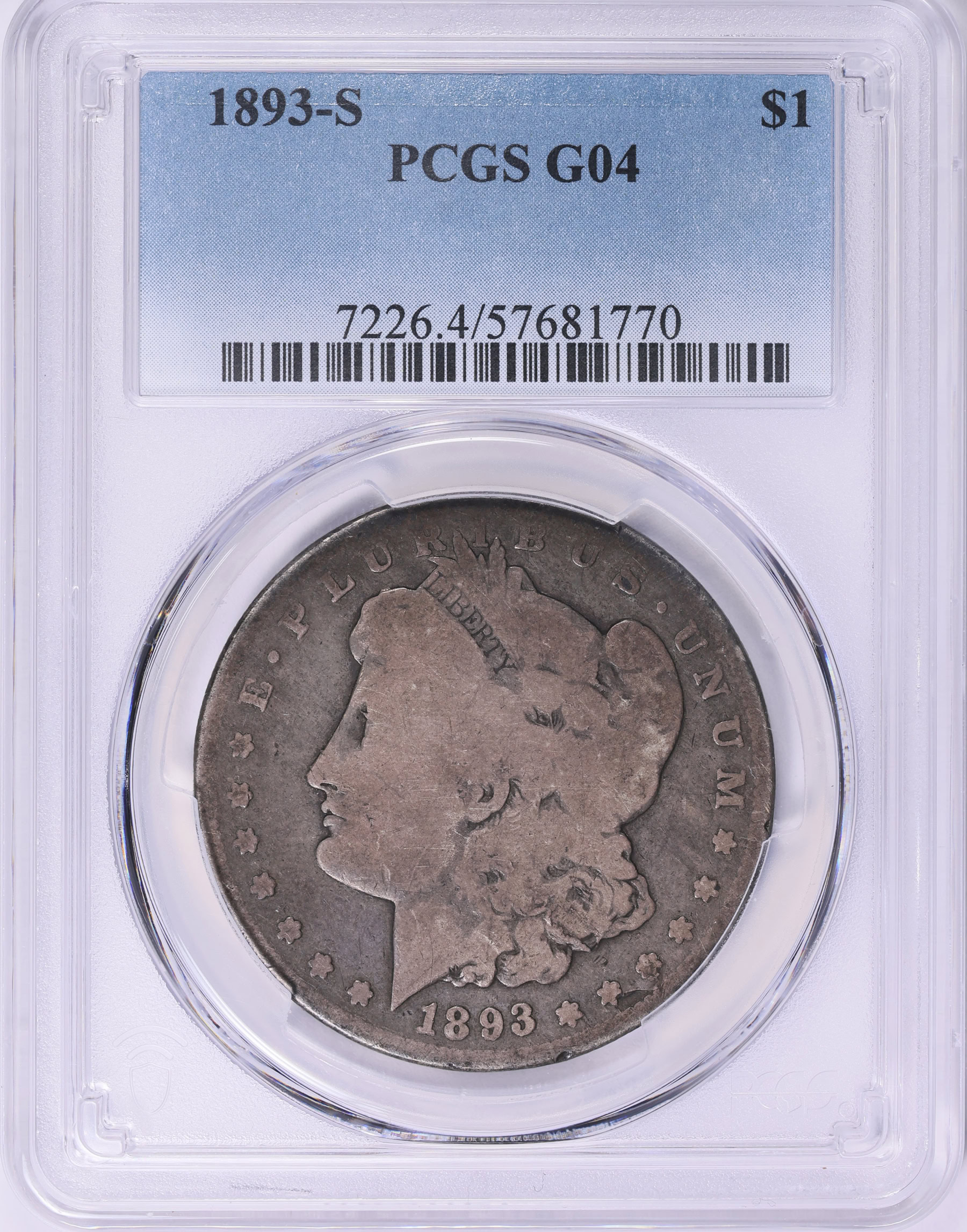 1893-S Morgan Silver Dollar PCGS G-04 (Item 1881029) | GreatCollections Coin Auctions