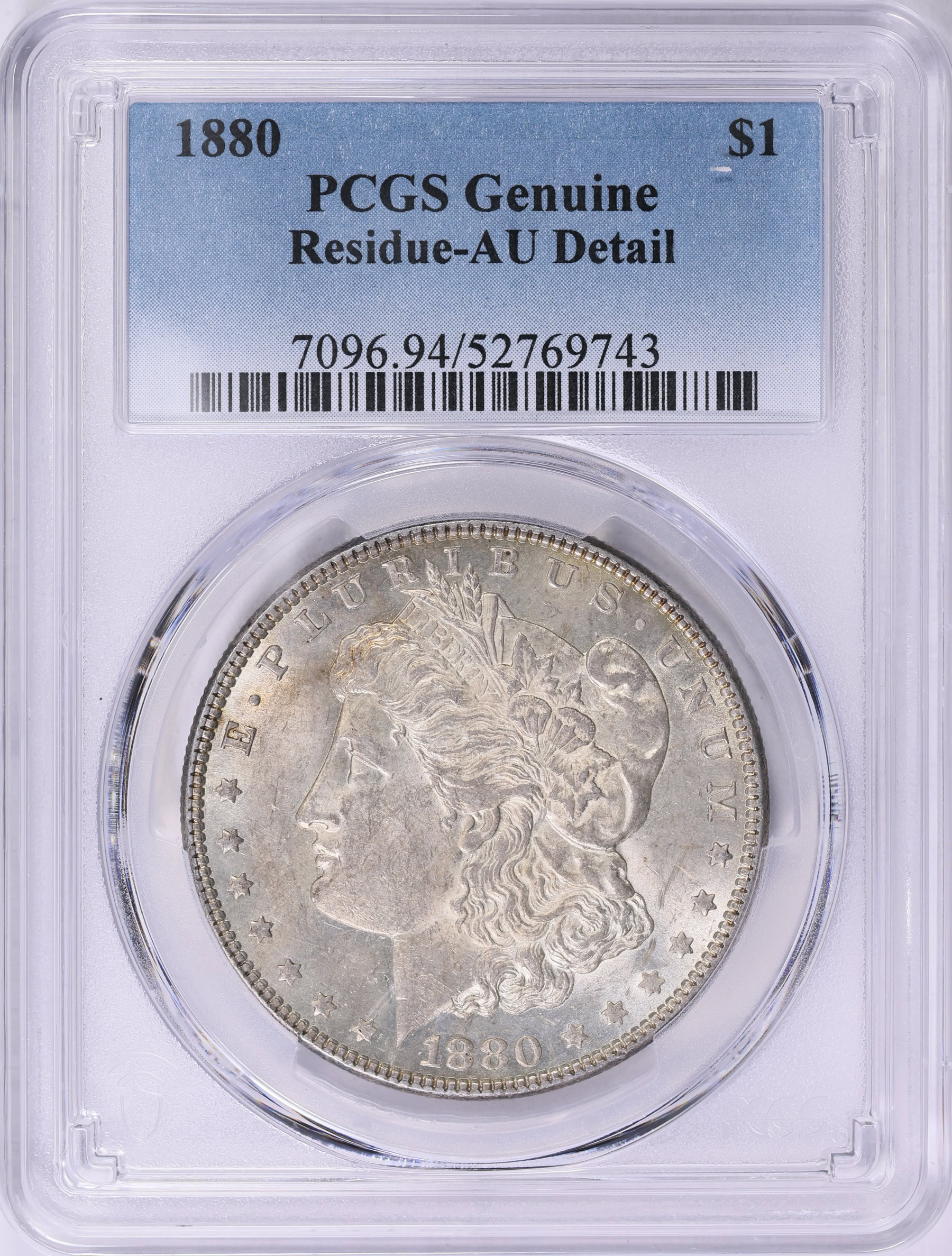 1880 Morgan Silver Dollar PCGS Genuine AU Details (Item 1881370) | GreatCollections Coin Auctions