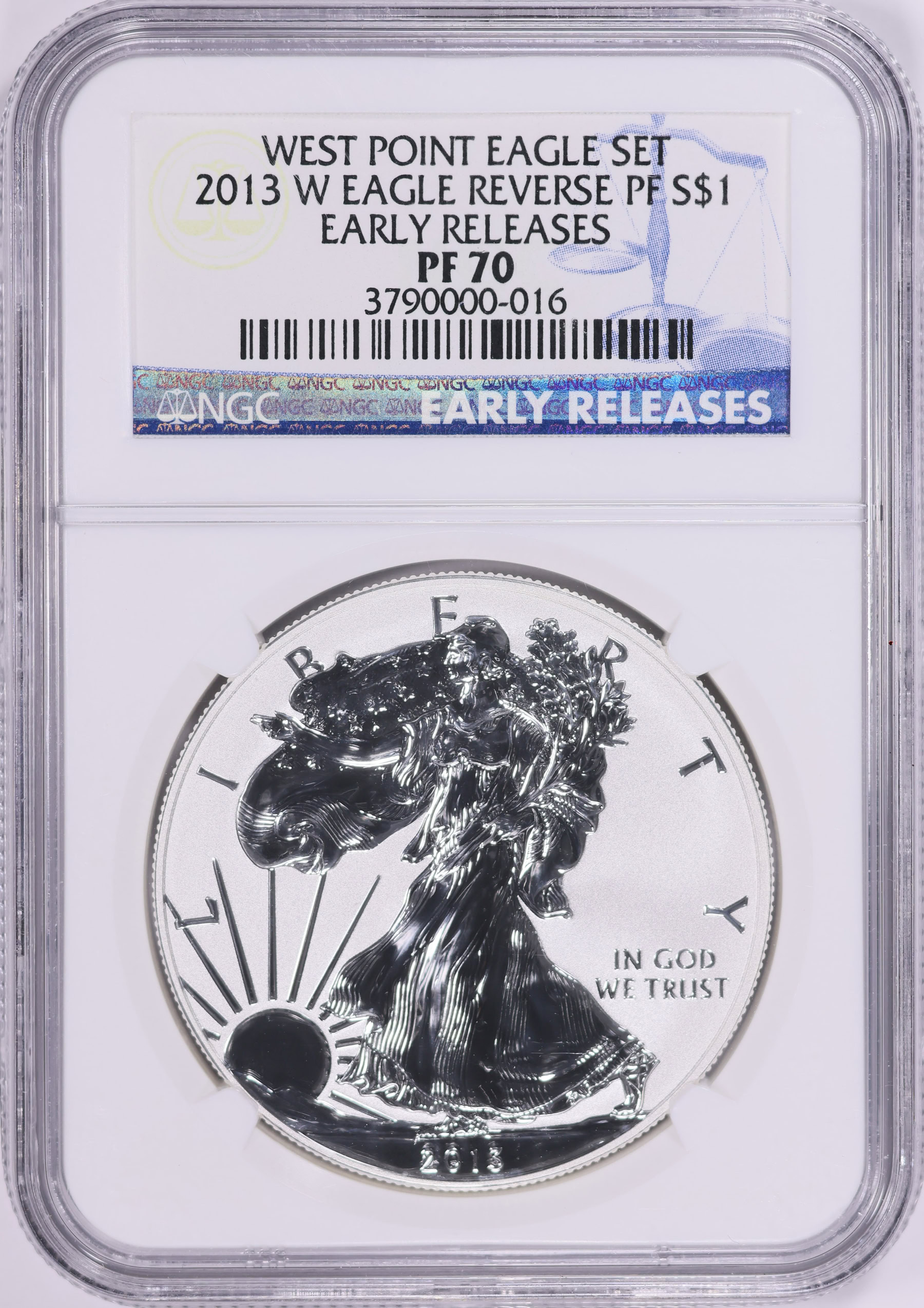 2013-W $1 Silver Eagle Reverse Proof (From the West Point Mint Set ...