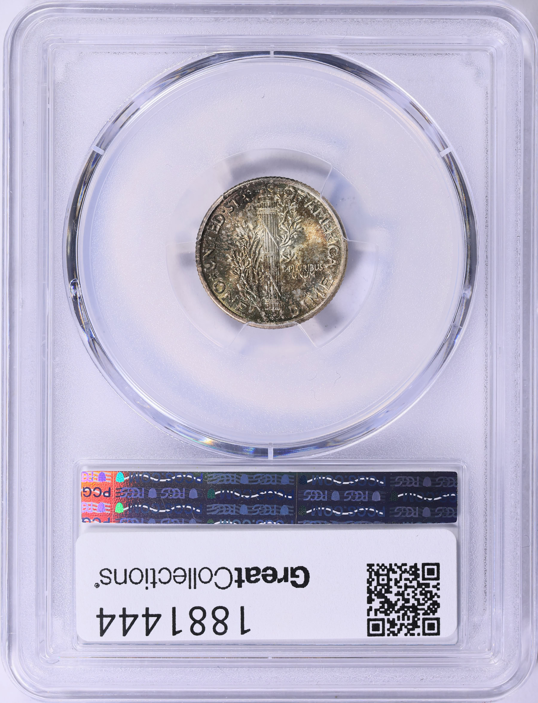 1941 Mercury Dime PCGS MS-65 (Toned) (Item 1881444) | GreatCollections Coin Auctions