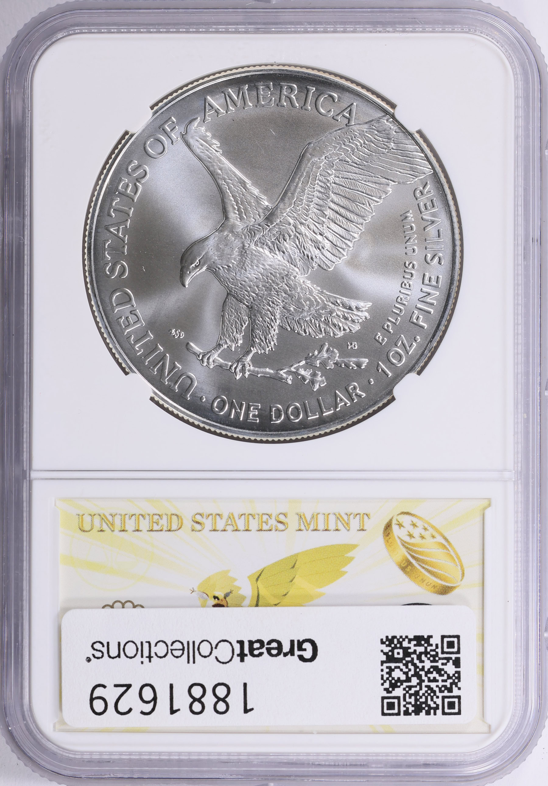 2025-(P) $1 Silver Eagle First Eagle Privy Release NGC MS-69 | NGC Cert #8345897-057 ...
