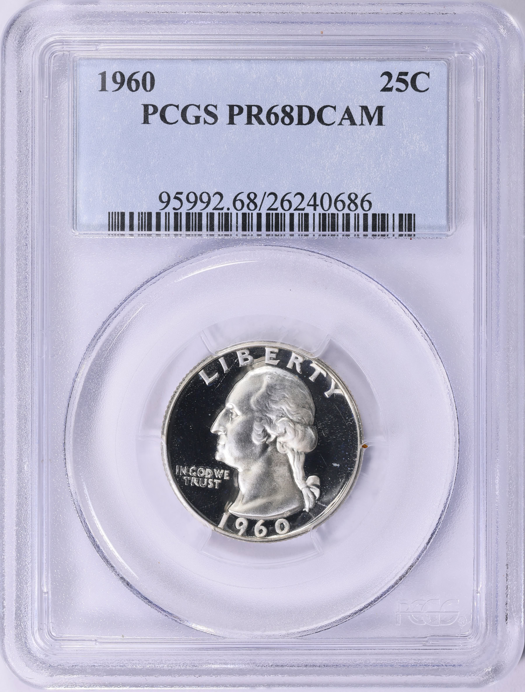 1960 Washington Quarter PCGS Proof-68 DCAM (Item 1881687 ...