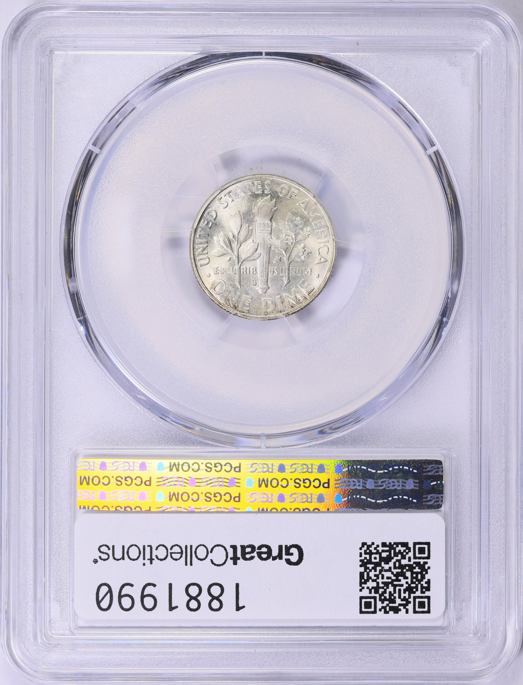 1947-S Roosevelt Dime PCGS MS-67+ (Toned) (Item 1881990) | GreatCollections Coin Auctions