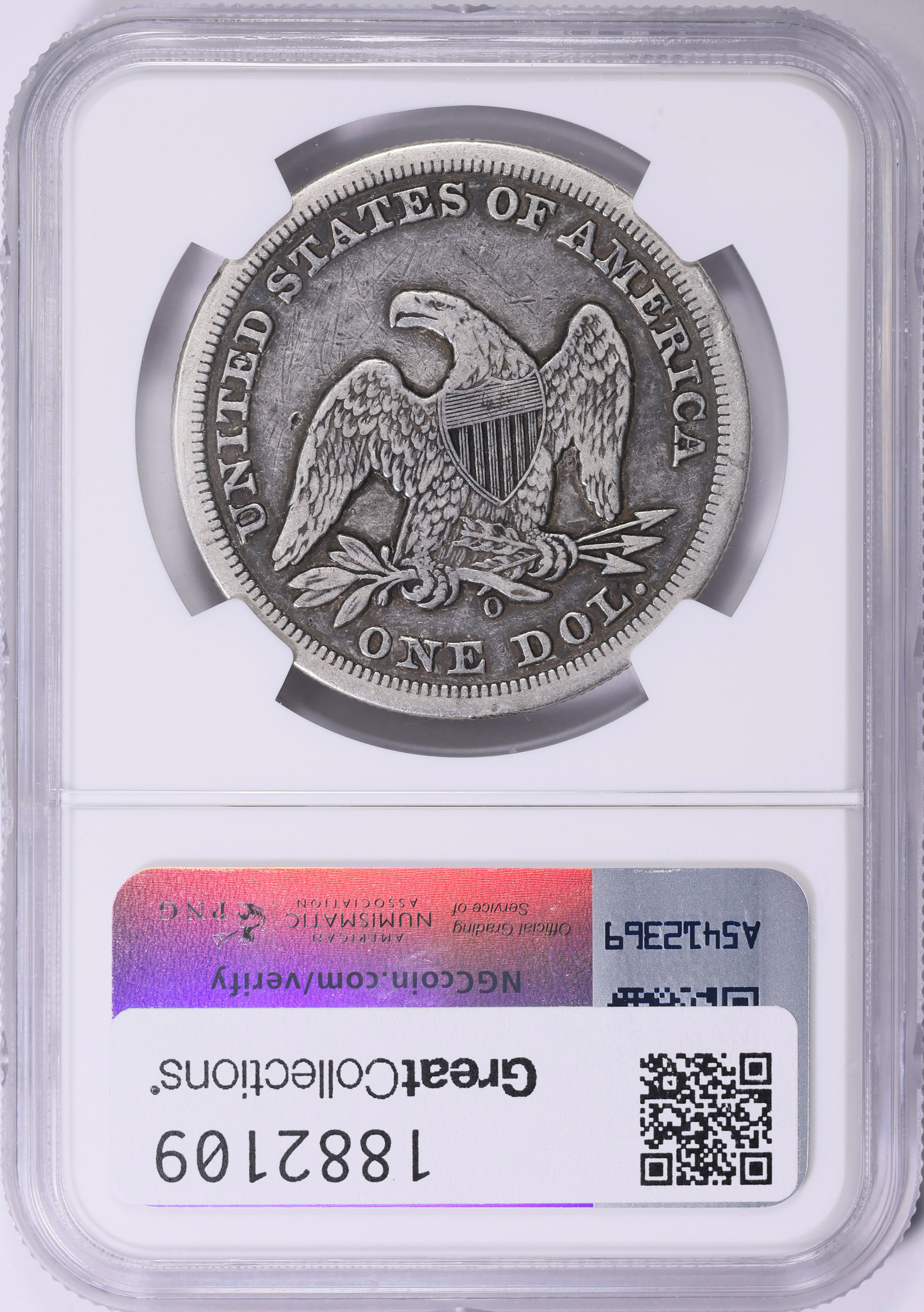 1850-O Seated Liberty Silver Dollar NGC VF Details (Item 1882109 ...