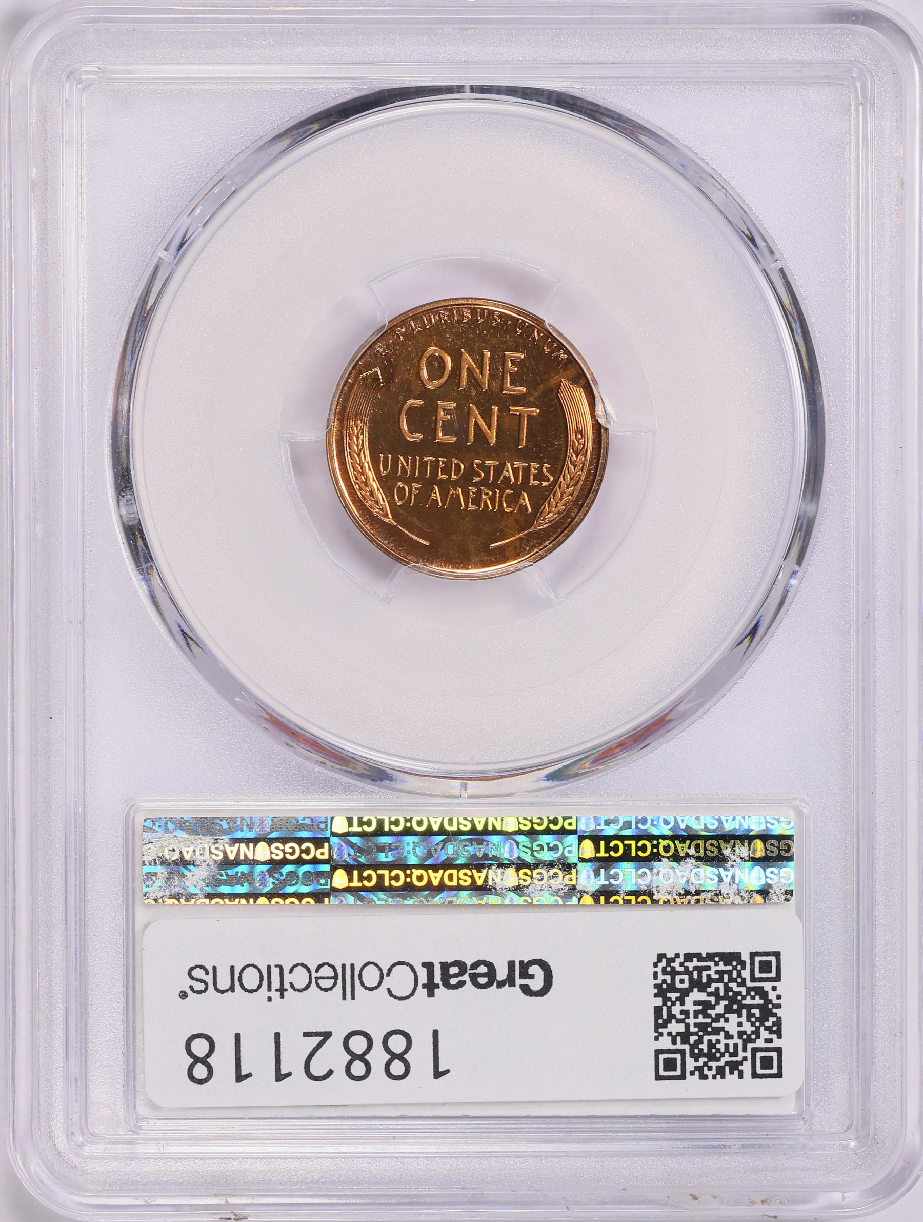 1942 Lincoln Cent PCGS Proof-66 CAMEO (CAC Green) (Item 1882118) | GreatCollections Coin Auctions