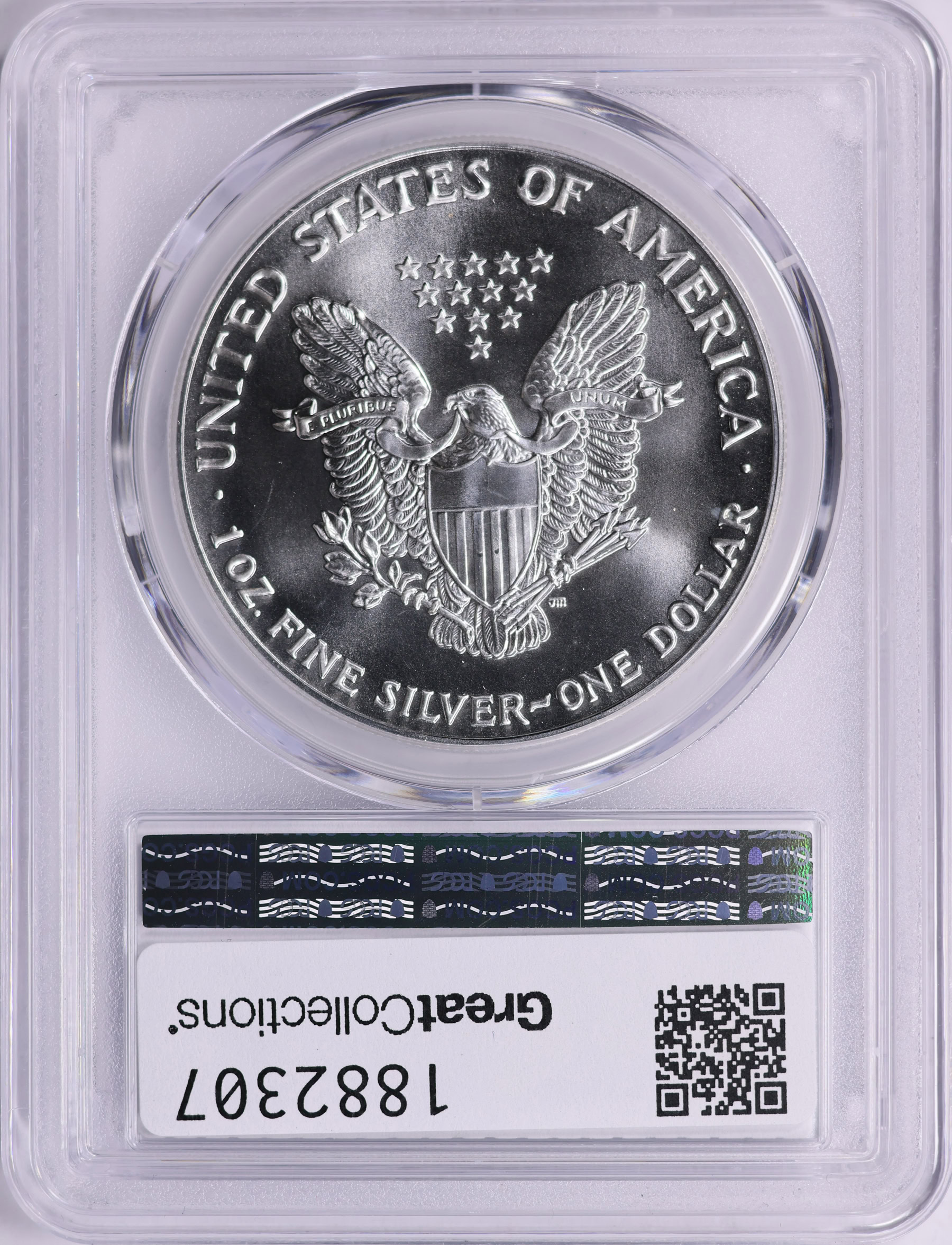 1990 $1 Silver Eagle PCGS MS-69 (Item 1882307) | GreatCollections Coin ...