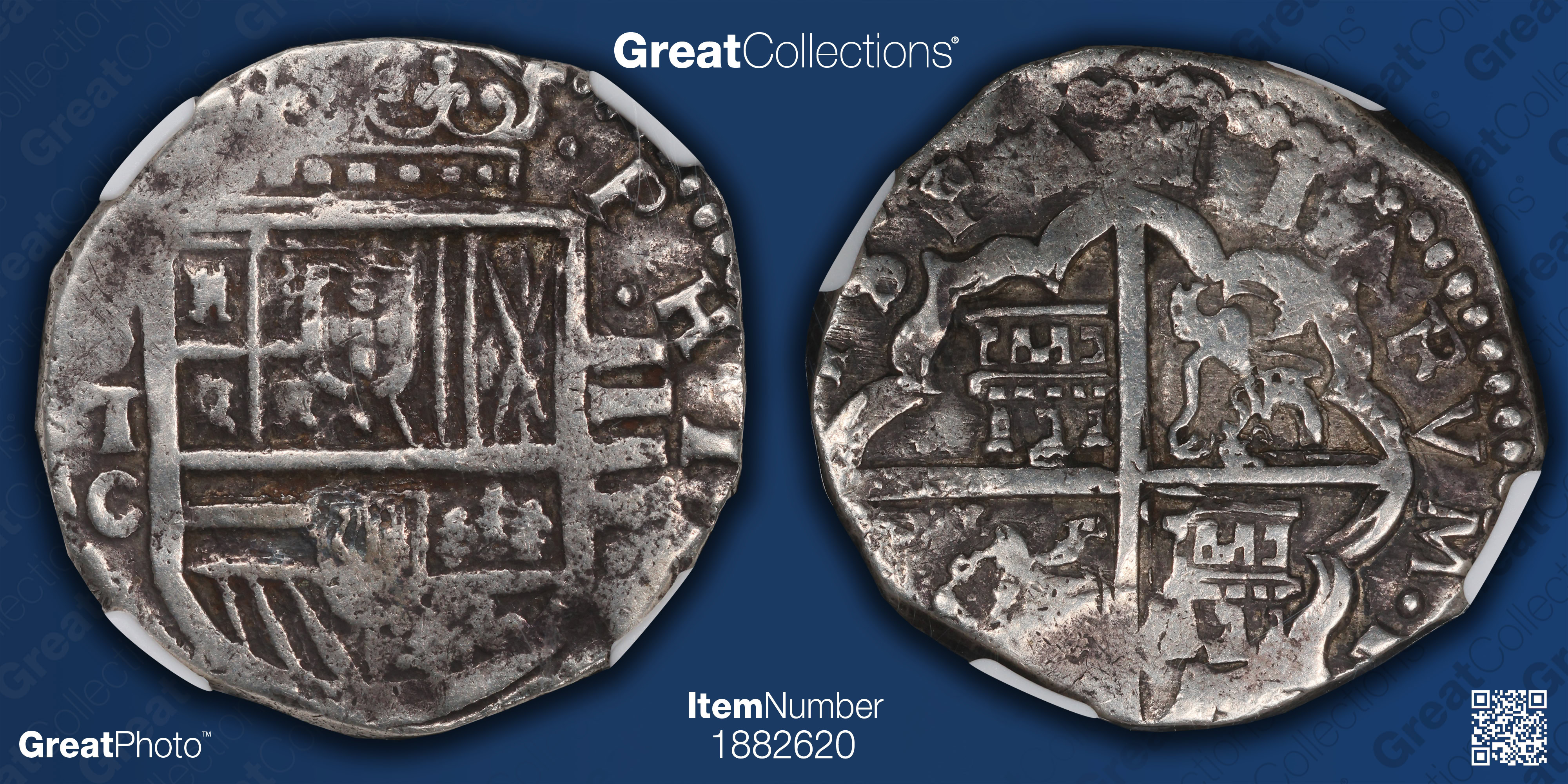 Spain ND (1602-15)-To C Silver 4 Reales of Philip III Toledo Mint KM-33 ...