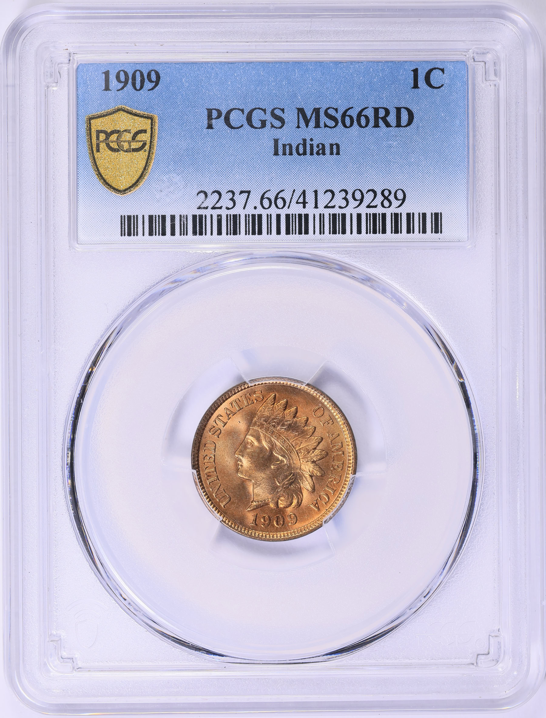 1909 Indian Cent PCGS MS-66 RD (Item 1882998) | GreatCollections Coin Auctions
