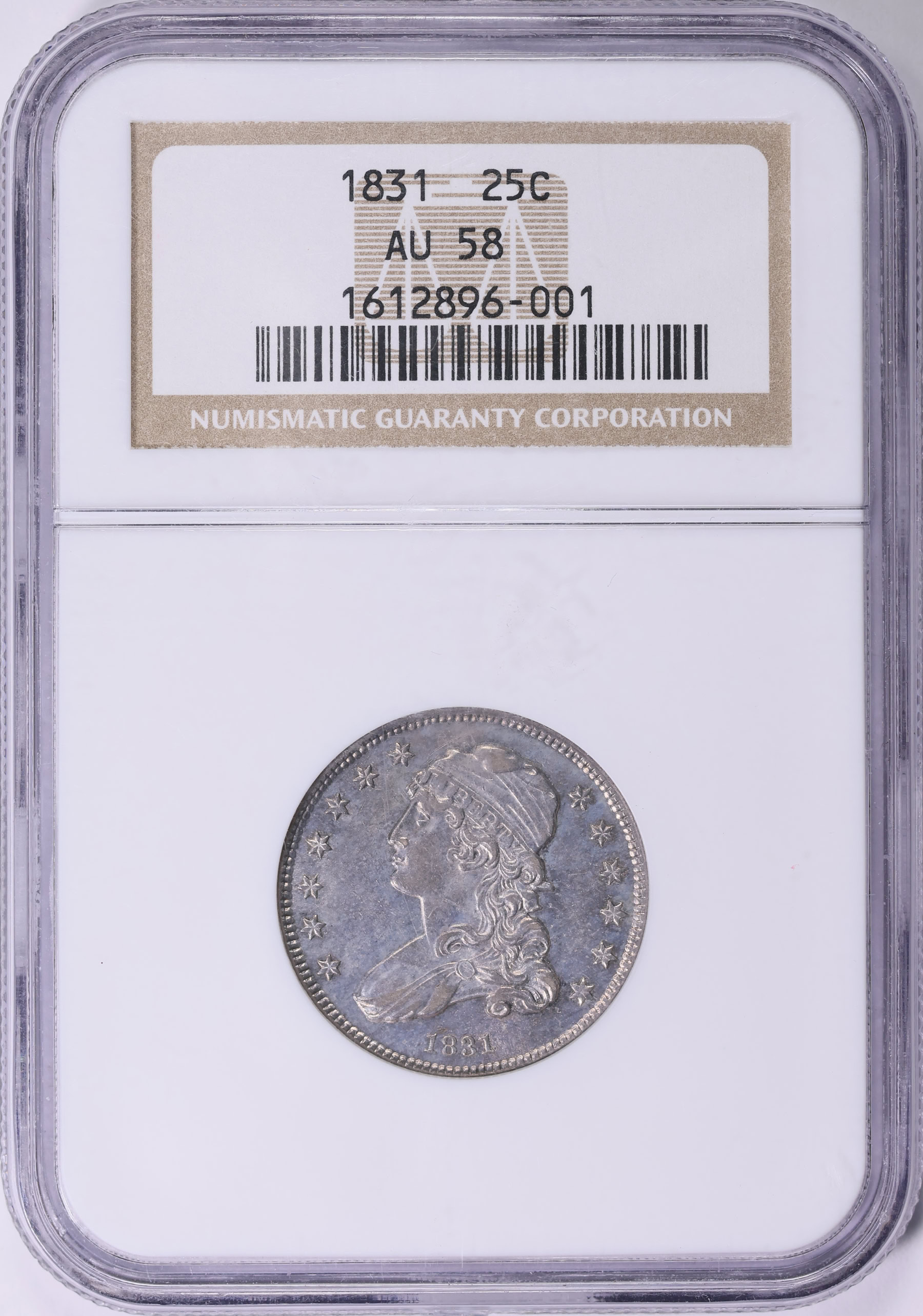 1831 Capped Bust Quarter NGC AU-58 (Item 1883029) | GreatCollections Coin Auctions