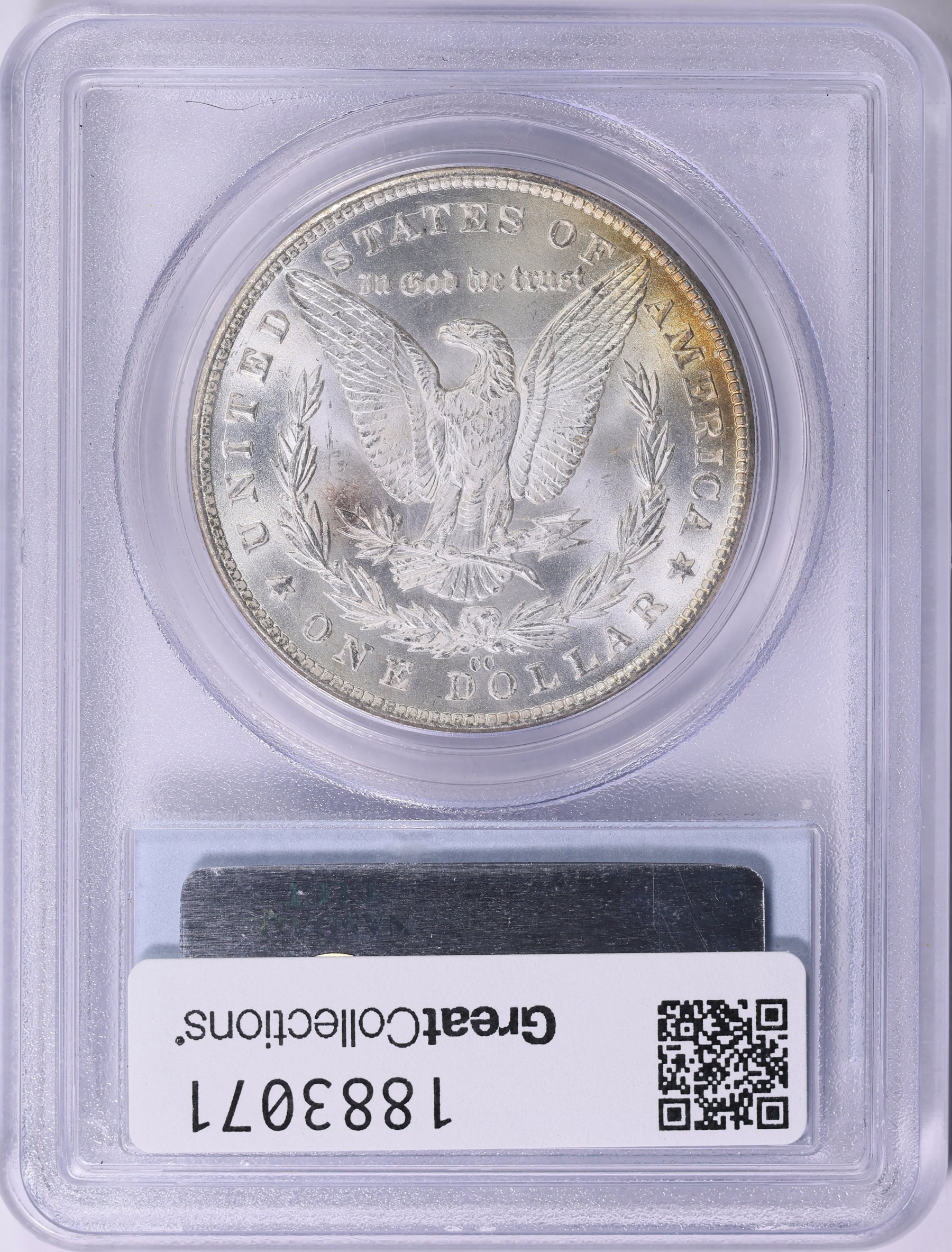 1881-CC Morgan Silver Dollar PCGS MS-64 (CAC Green) (Toned) (Item 1883071) | GreatCollections ...