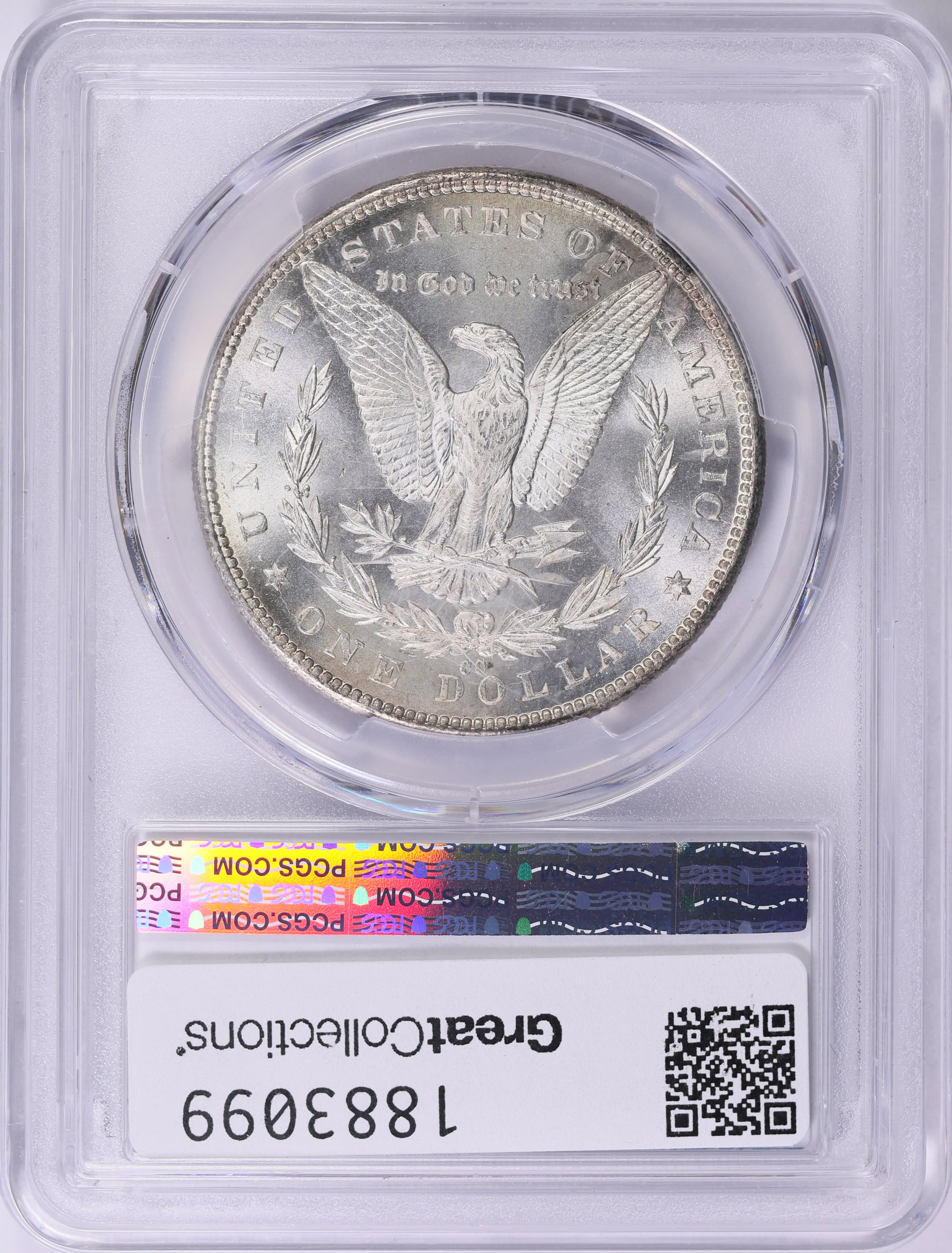 1890-CC Morgan Silver Dollar PCGS MS-63+ (Item 1883099) | GreatCollections Coin Auctions