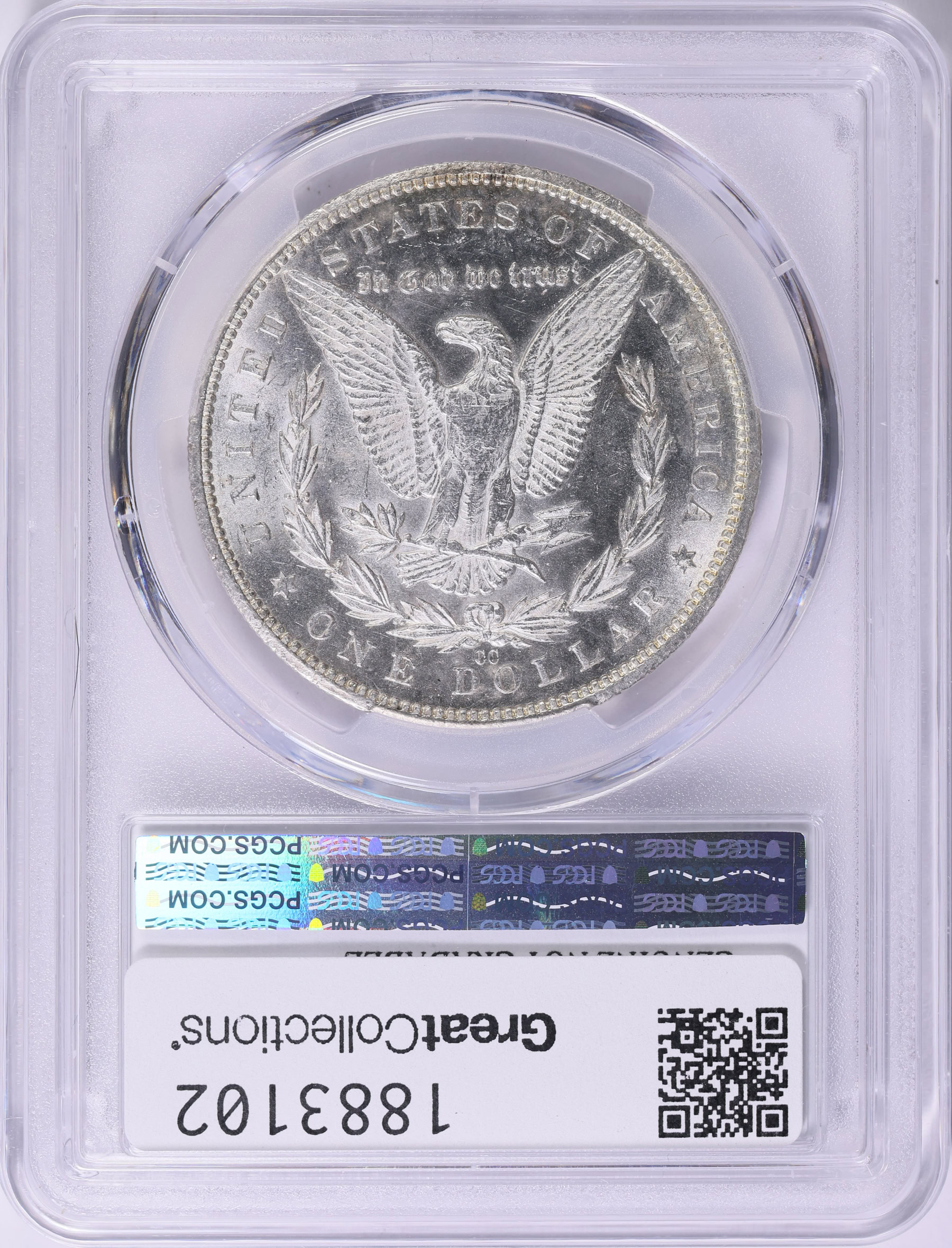1893-CC Morgan Silver Dollar PCGS Genuine Unc Details (Item 1883102) | GreatCollections Coin ...