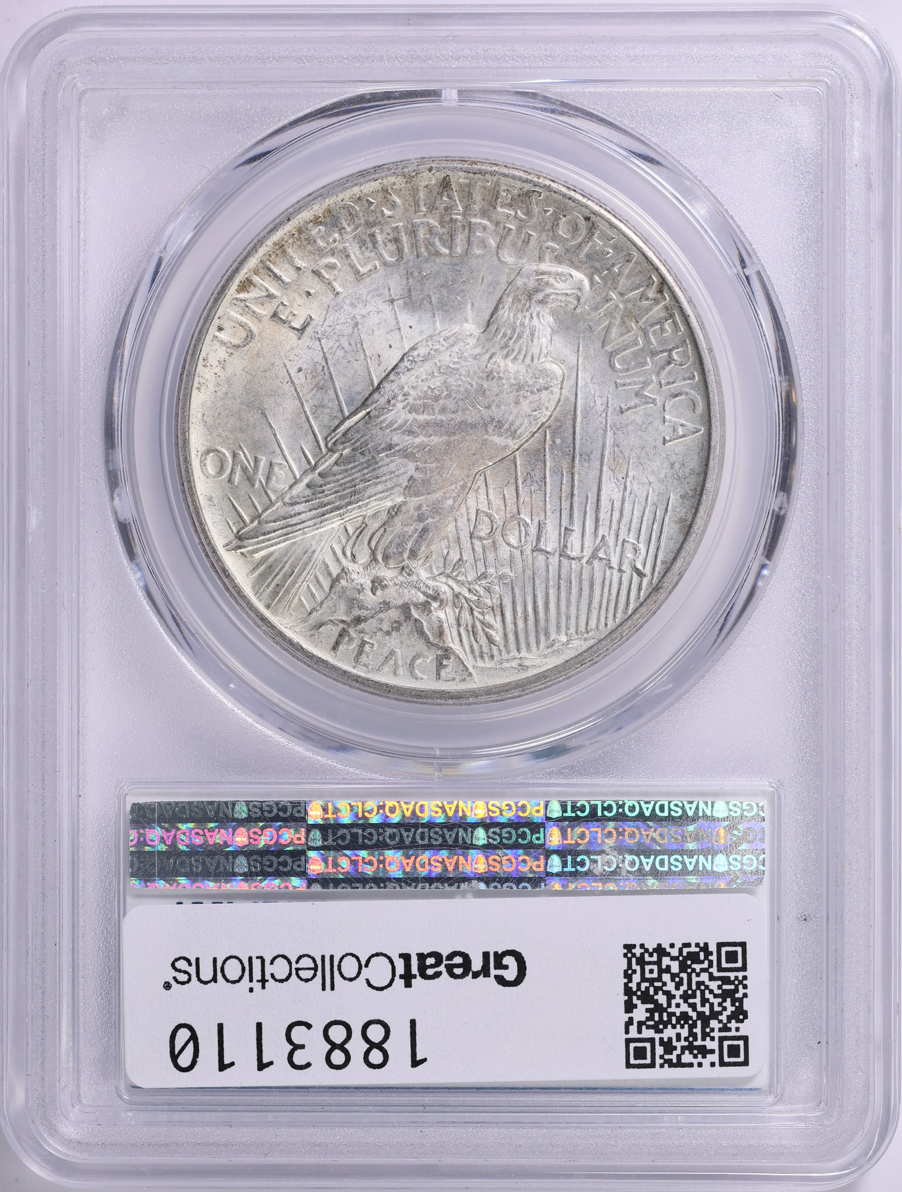 1921 Peace Silver Dollar High Relief PCGS MS-64+ (CAC Green) (Item ...