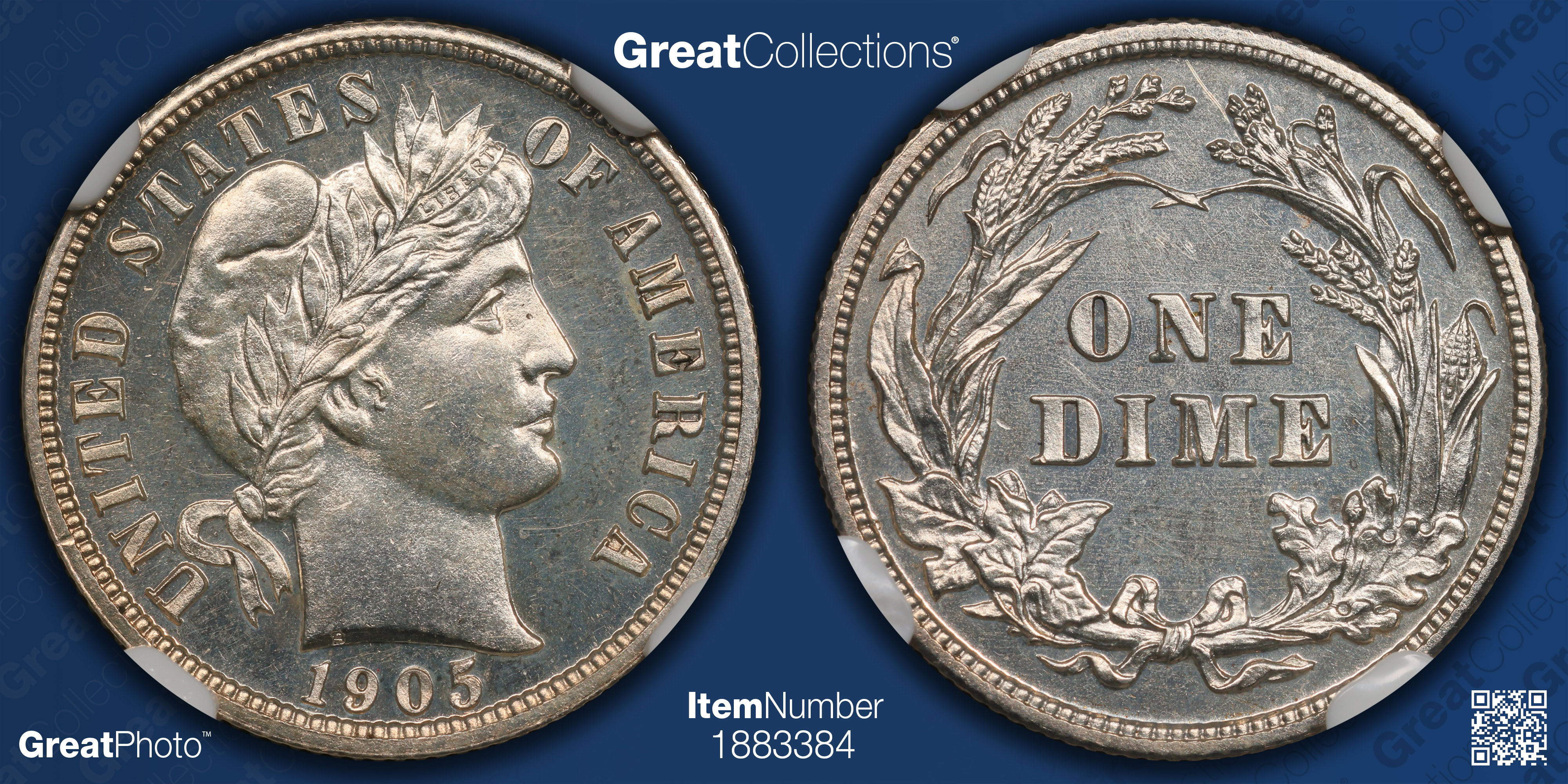 1905 Barber Dime NGC Proof-64 (Richmond Collection) (Item 1883384 ...