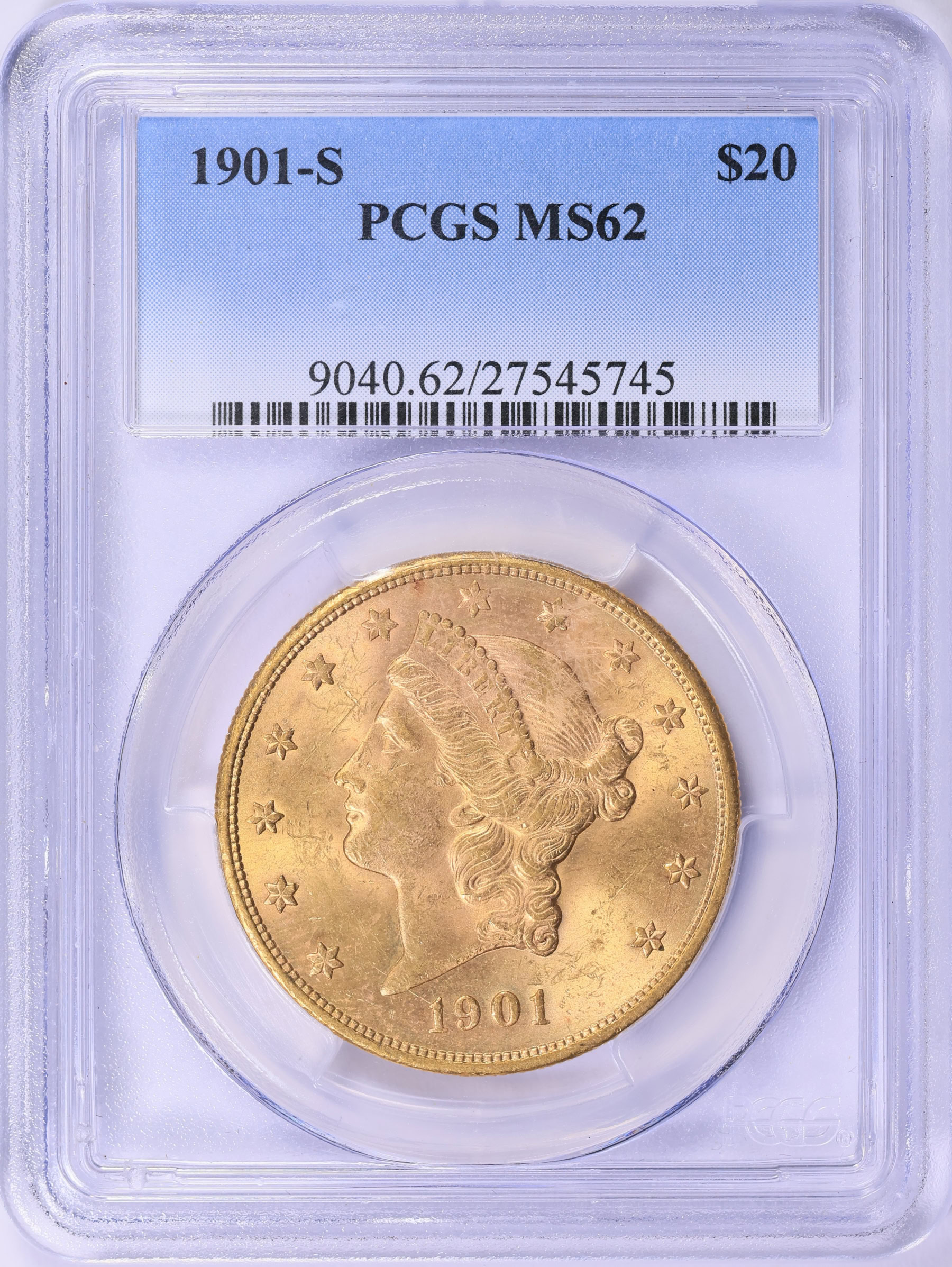 1901-S Liberty Gold Double Eagle PCGS MS-62 (Item 1884532 ...