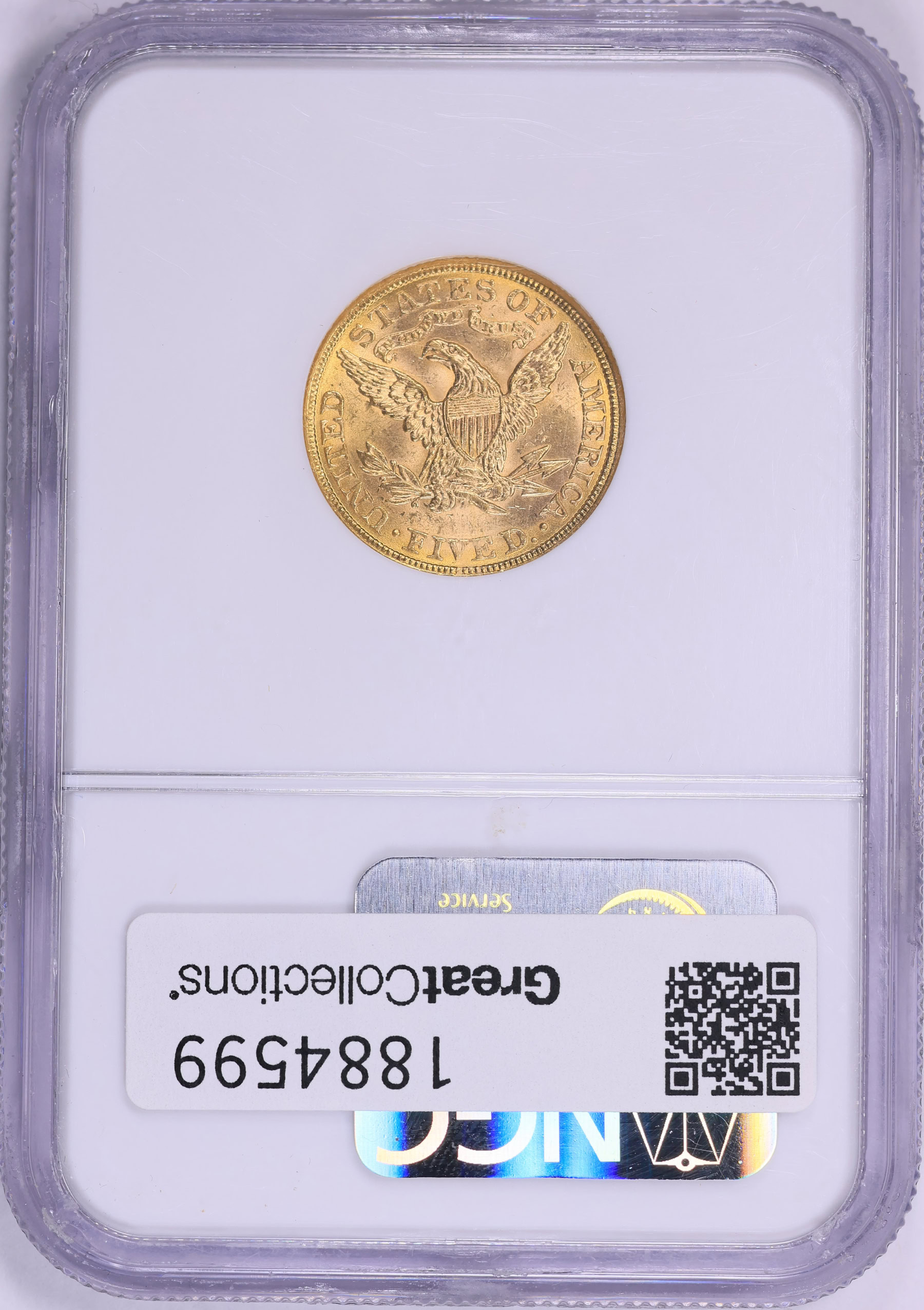 1908 Liberty Gold Half Eagle NGC MS-63 (Item 1884599 ...